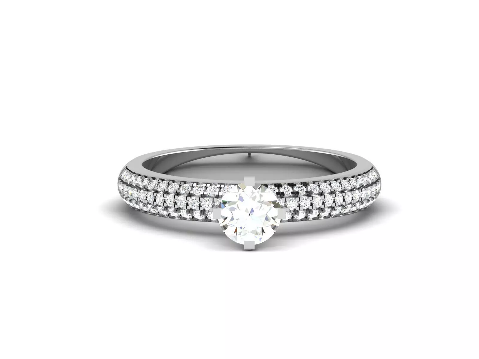 Solitaire Engagement Wedding Ring 3dm Render Detail 3D model 3D ...