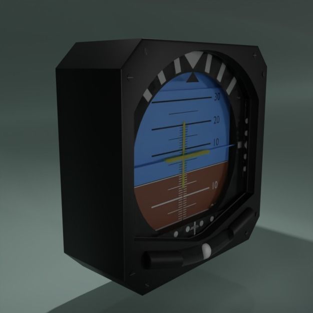 Artificial Horizon 3D model | CGTrader