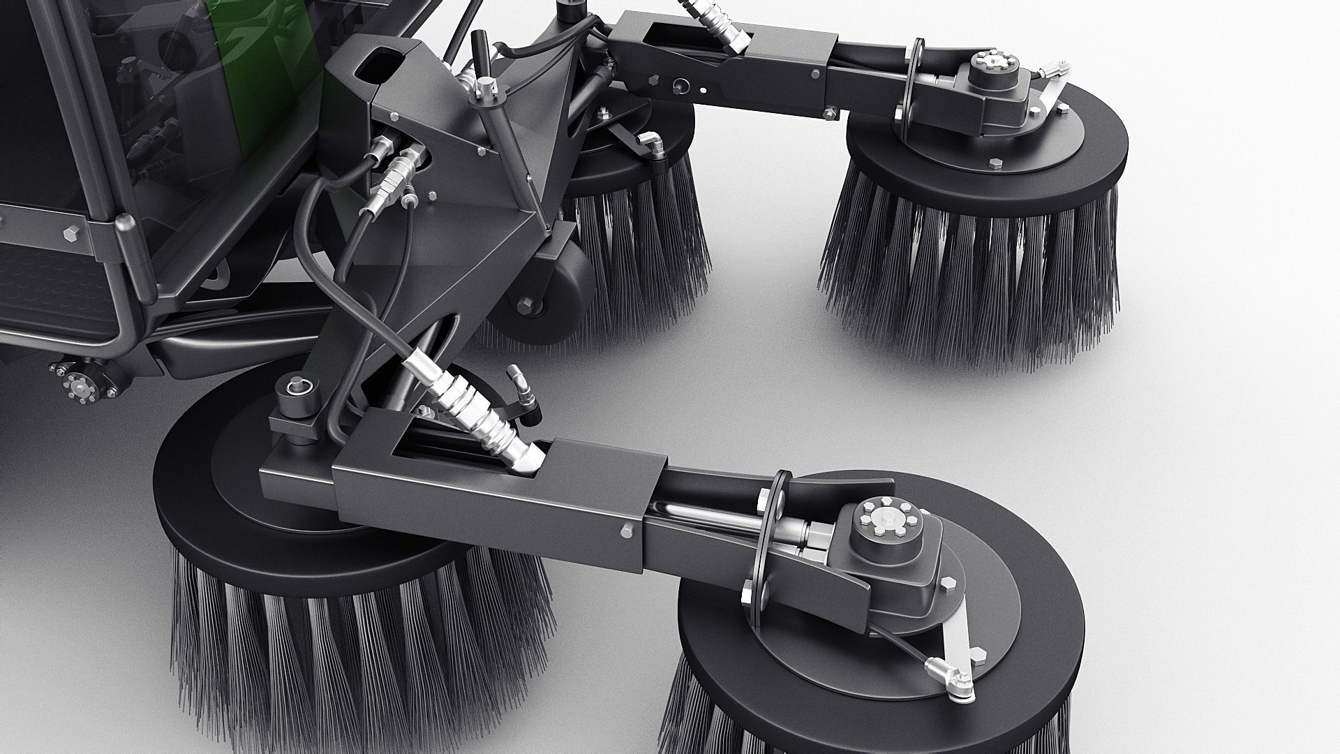 Compact Street Sweeper 3D model | CGTrader