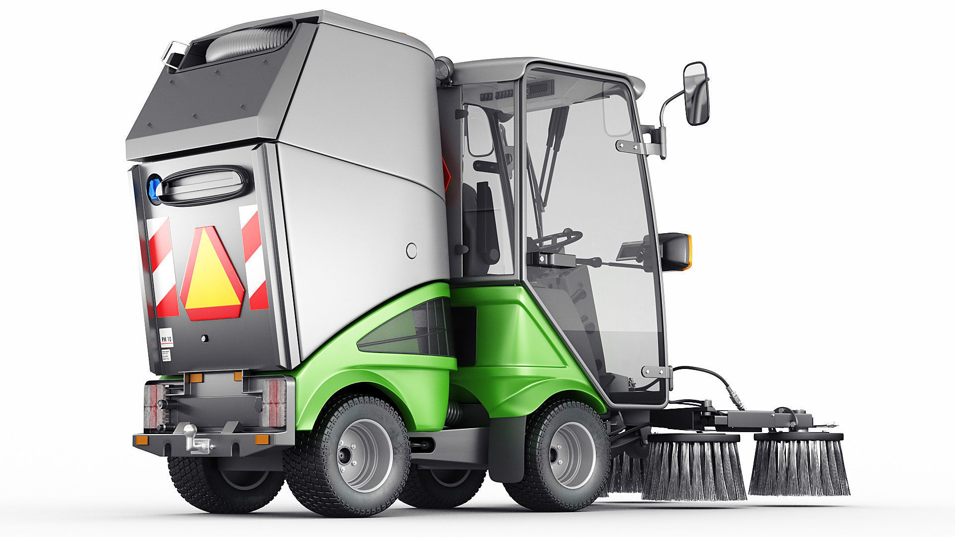 Compact Street Sweeper 3D model | CGTrader