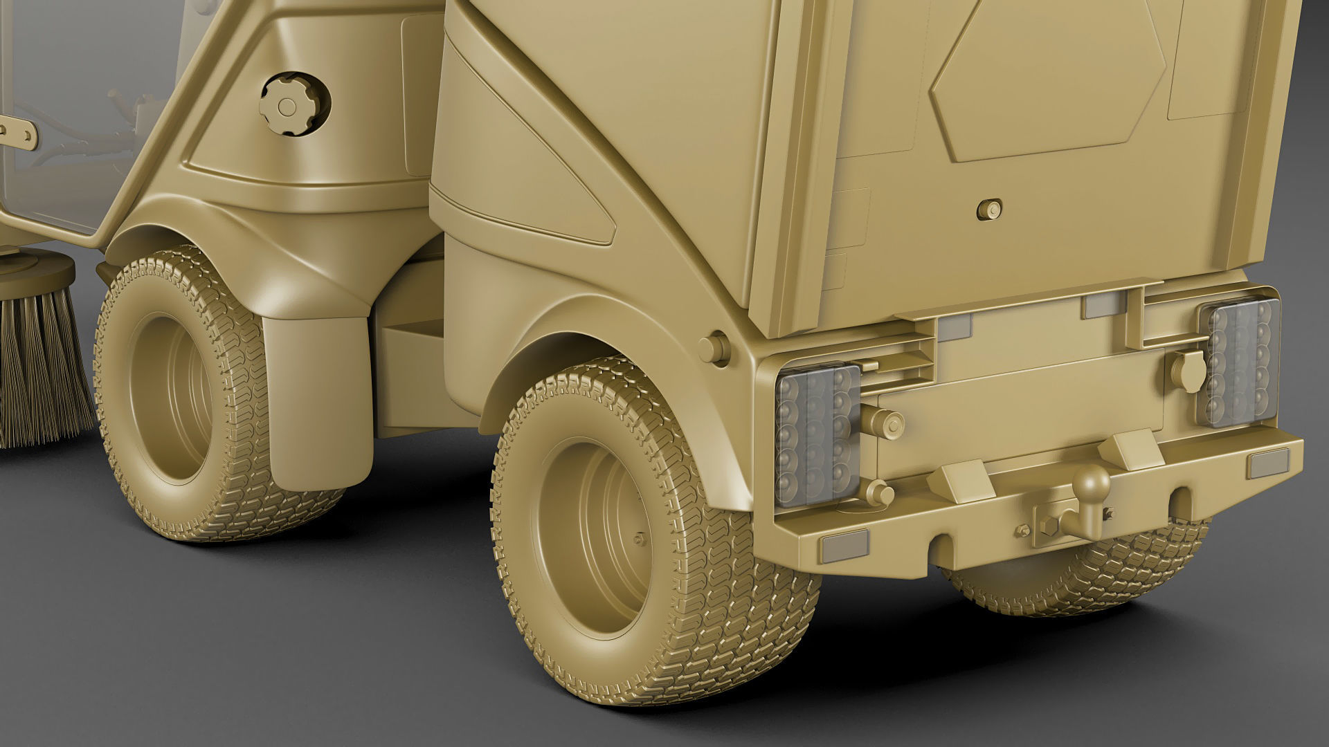 Compact Street Sweeper 3D model | CGTrader