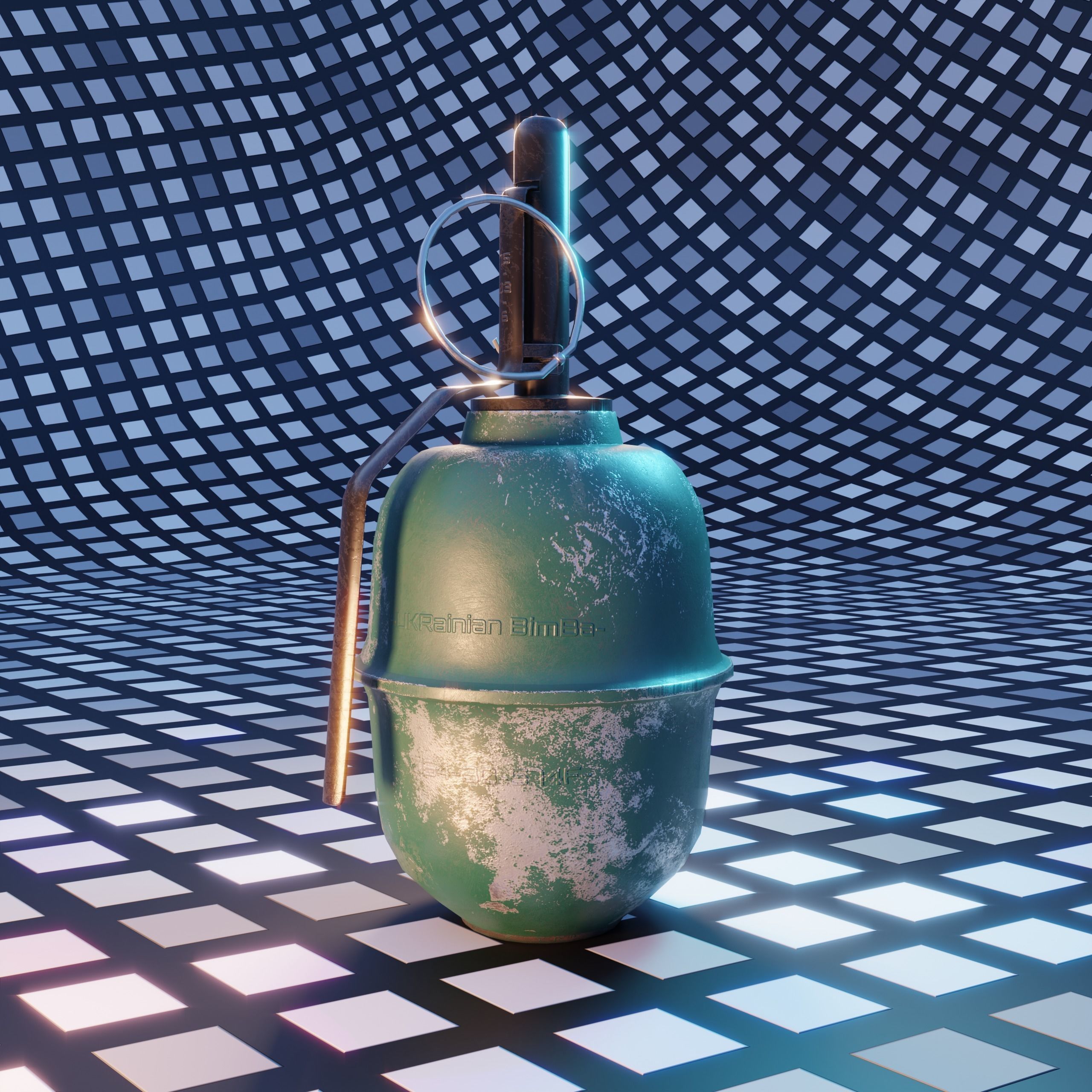 3D model Tactical Grenade RGD-5 PBR Low-Poly Game-Ready 3D model VR ...