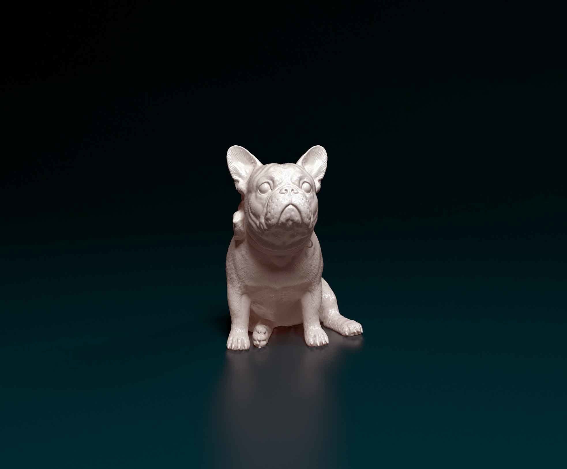 French bulldog 3D model 3D printable | CGTrader