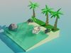 safety island 3D model | CGTrader