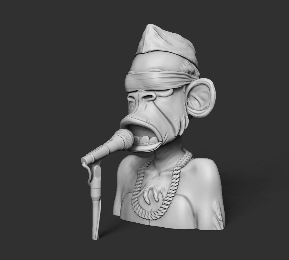ape nft 2 3D model 3D printable | CGTrader