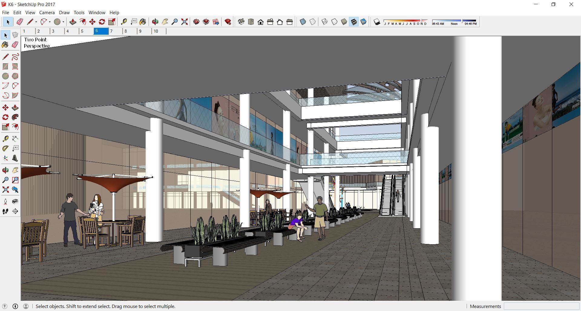 Sketchup Commercial Complex K6 3D model | CGTrader