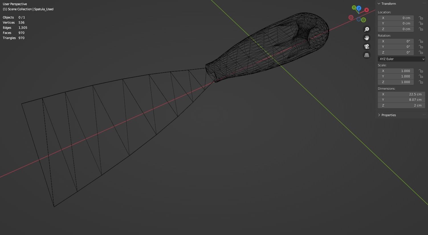 Spatula - Used look free 3D model | CGTrader