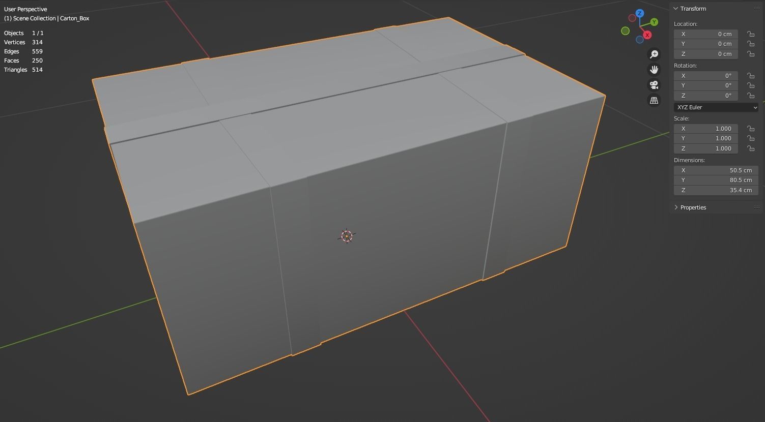 Simply Carton Box free 3D model | CGTrader