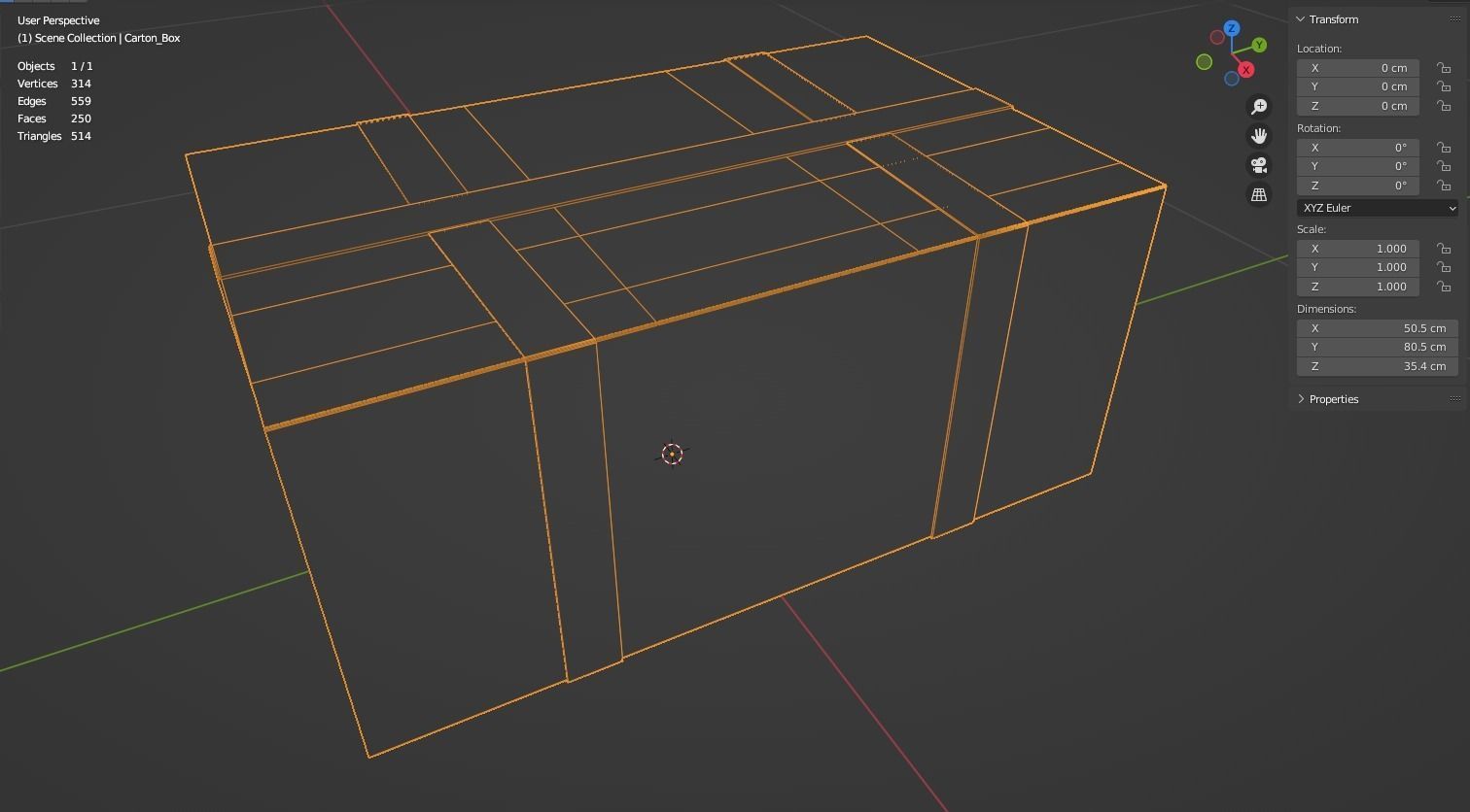 Simply Carton Box free 3D model | CGTrader