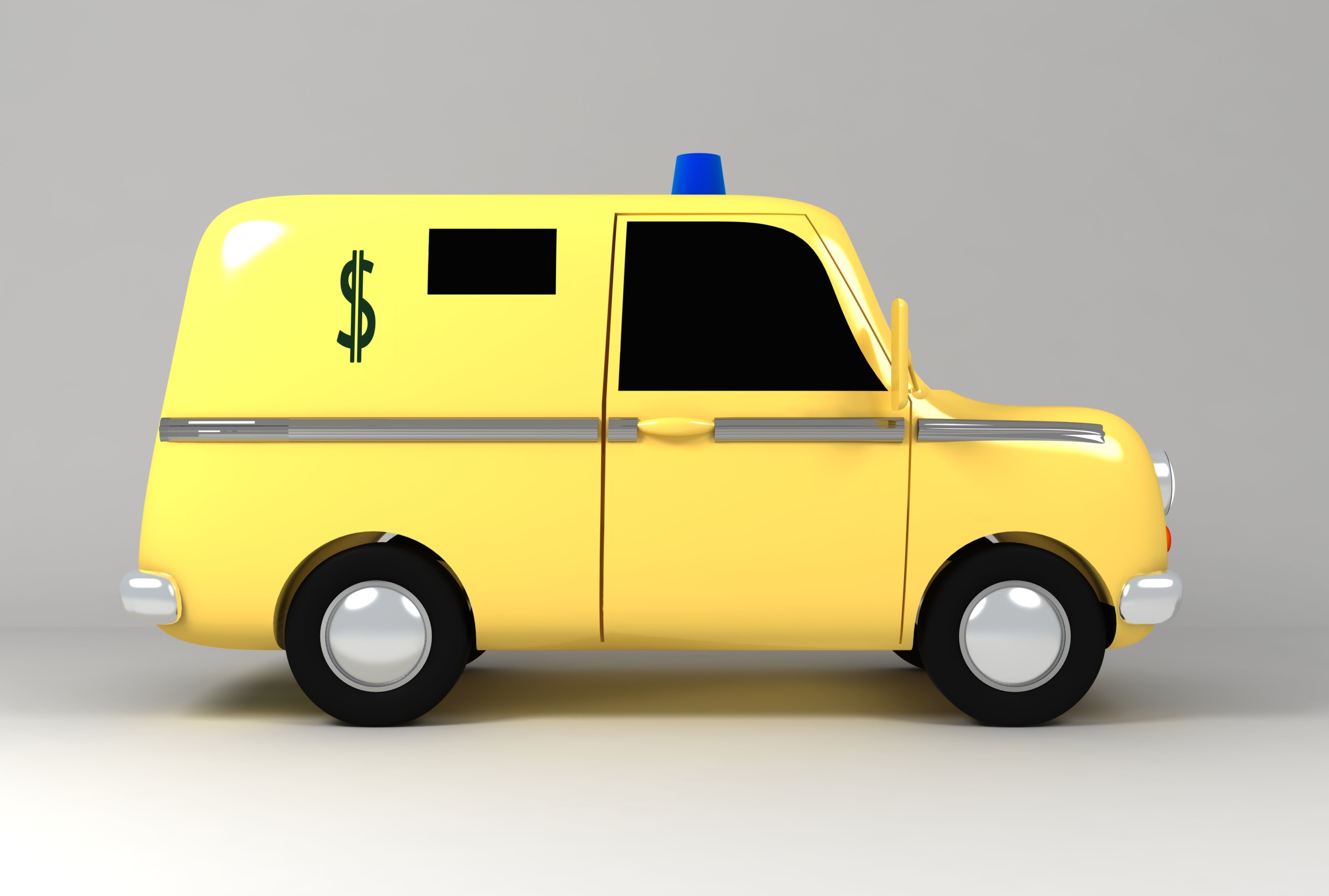 bank car 3D model | CGTrader