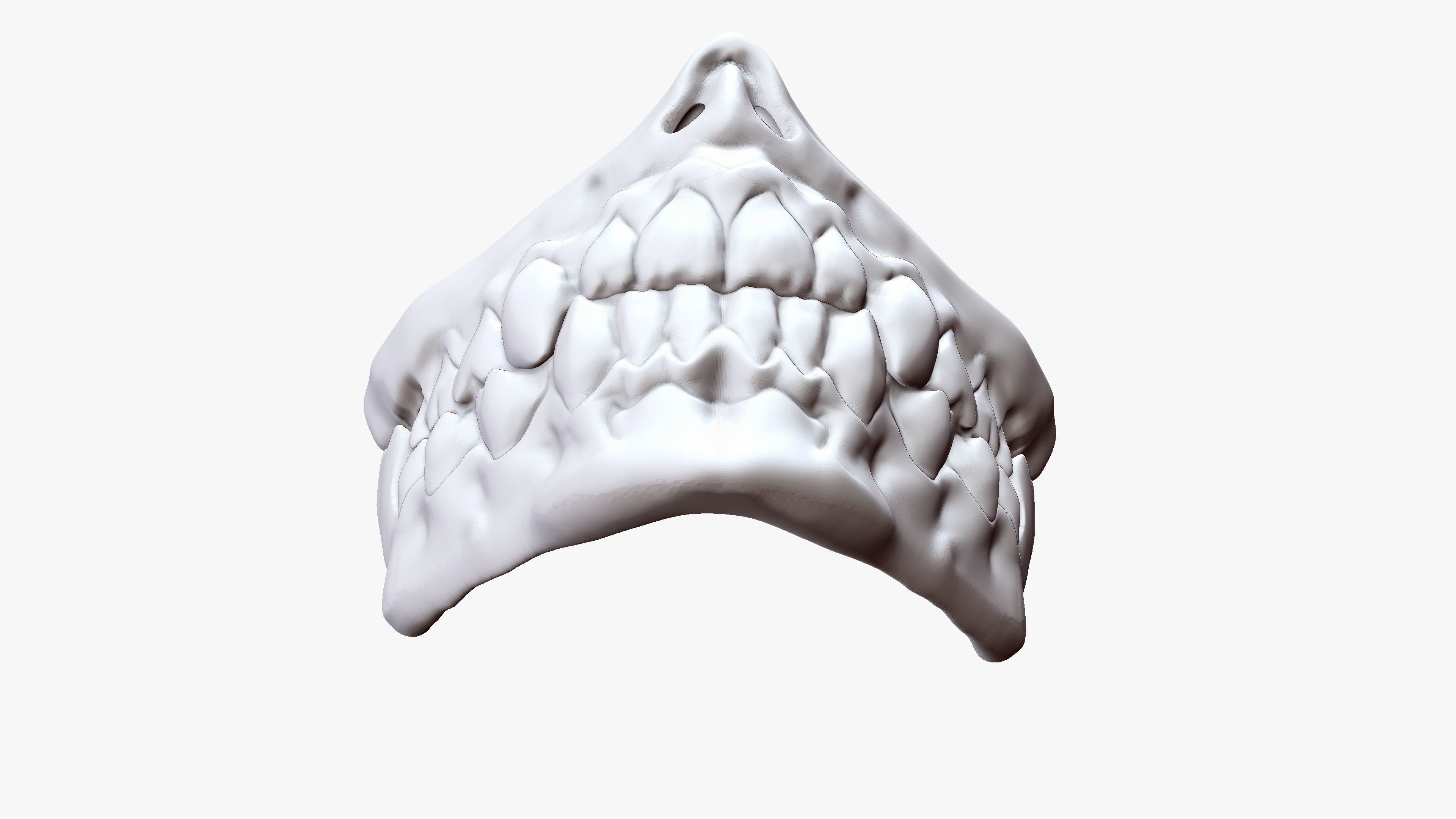 Skull Jaw Mask 3D model 3D printable | CGTrader