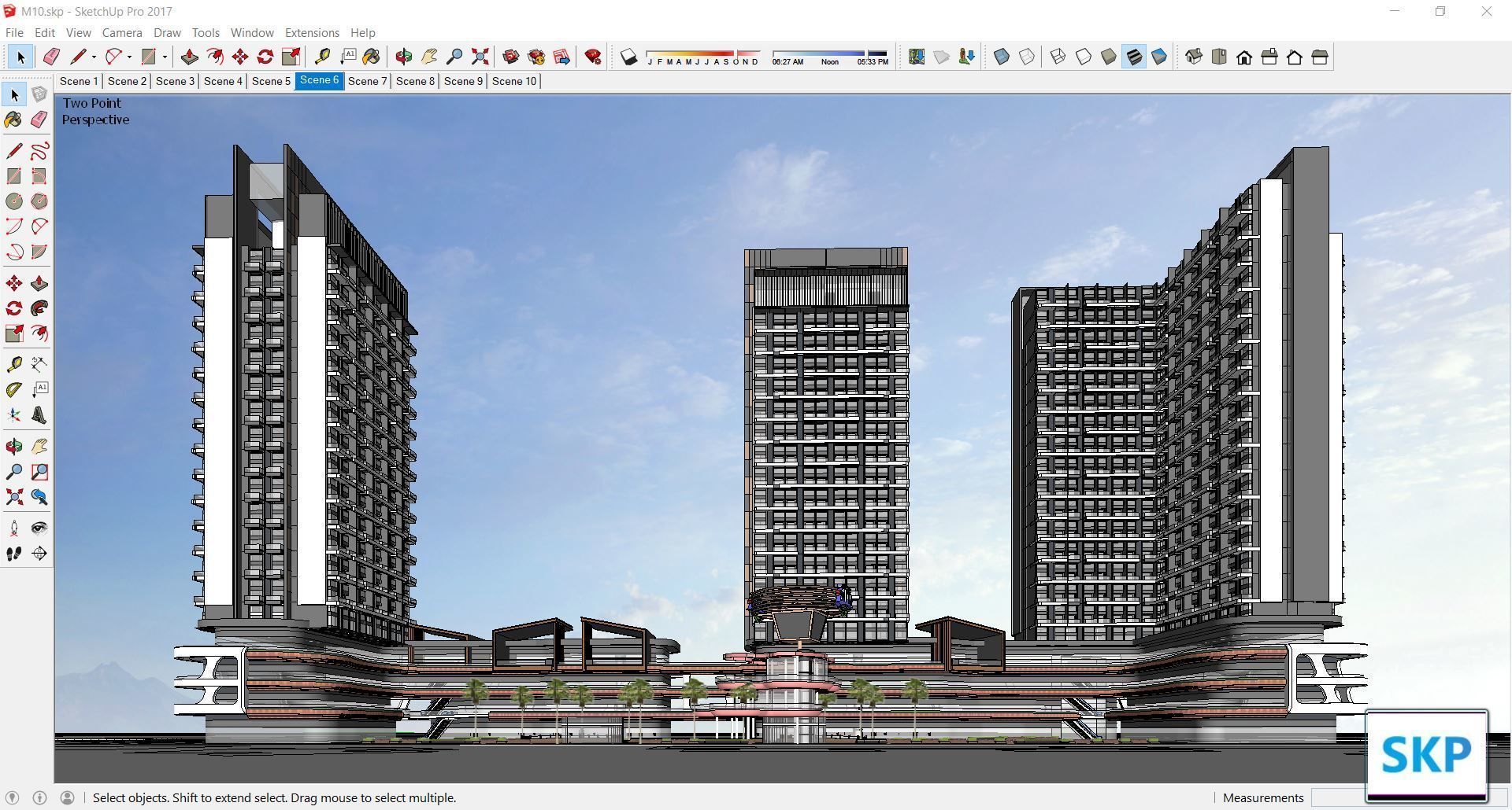 Sketchup Commercial Complex M10 3D model | CGTrader