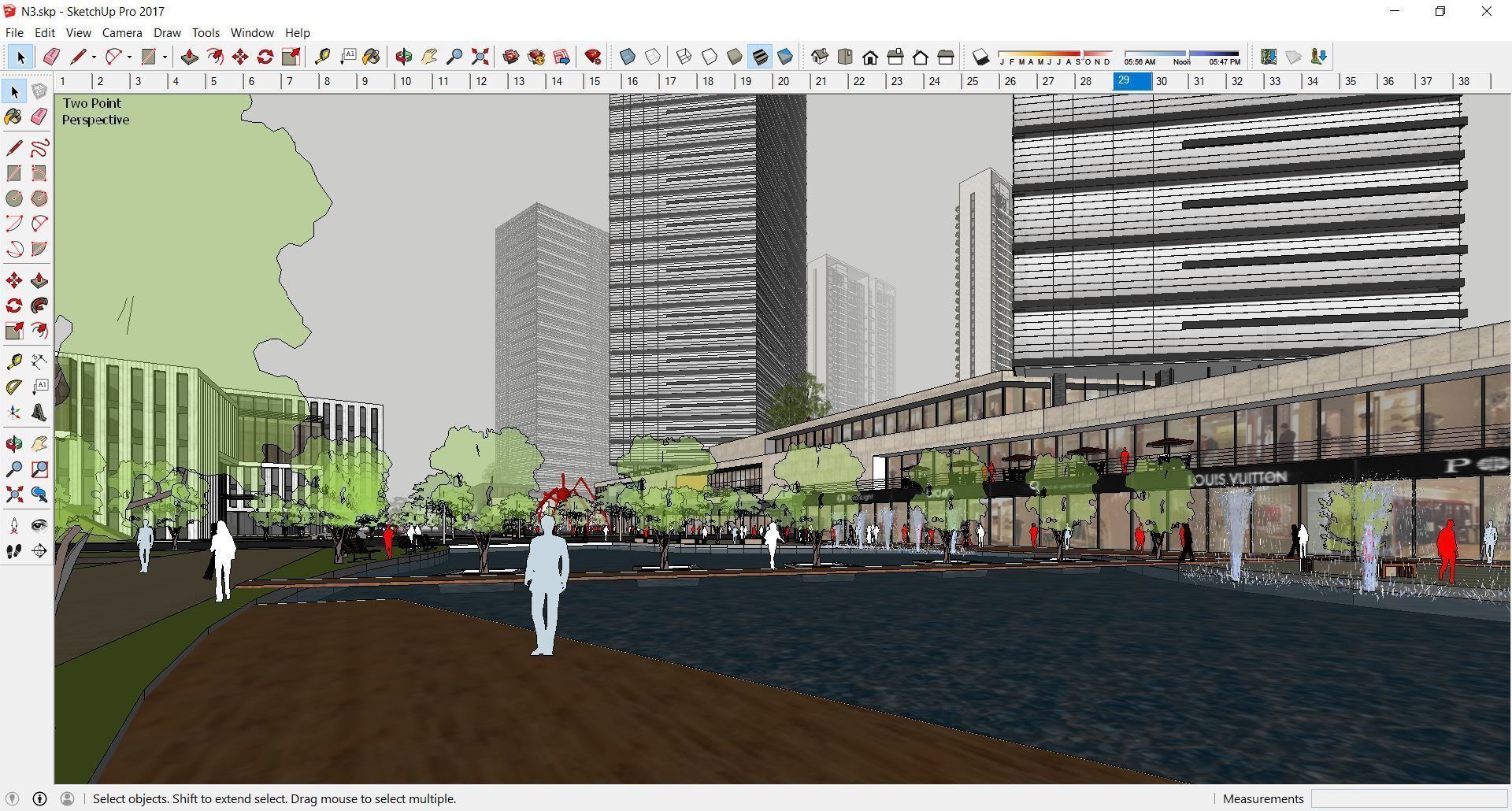 Sketchup Commercial Complex N3 3D model | CGTrader