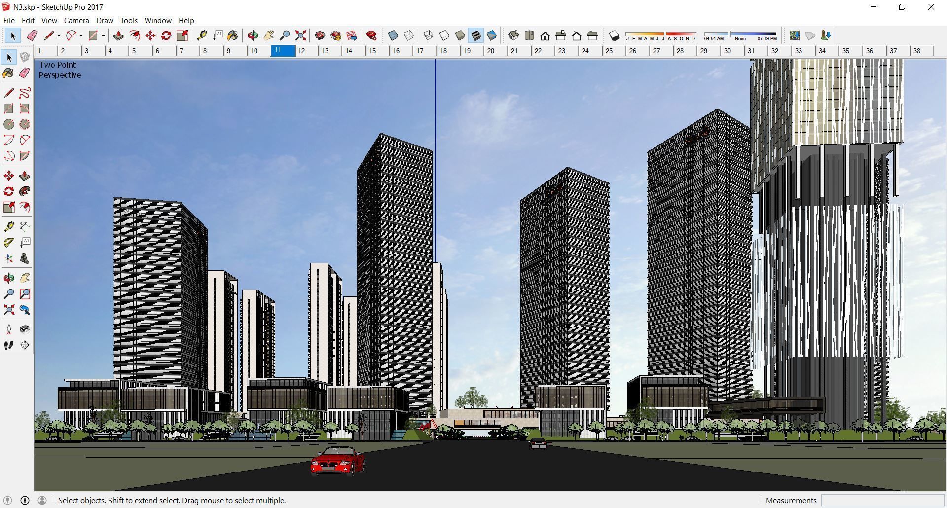 Sketchup Commercial Complex N3 3D model | CGTrader
