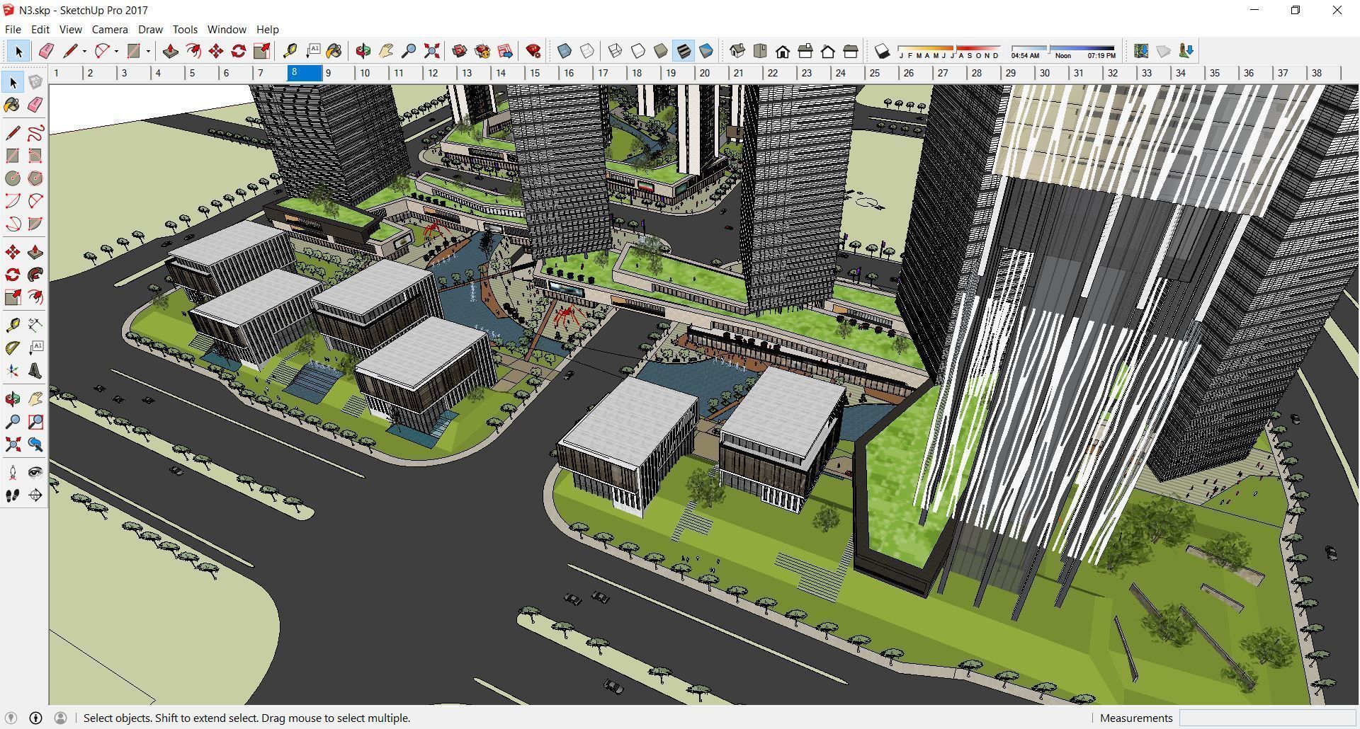 Sketchup Commercial Complex N3 3D model | CGTrader
