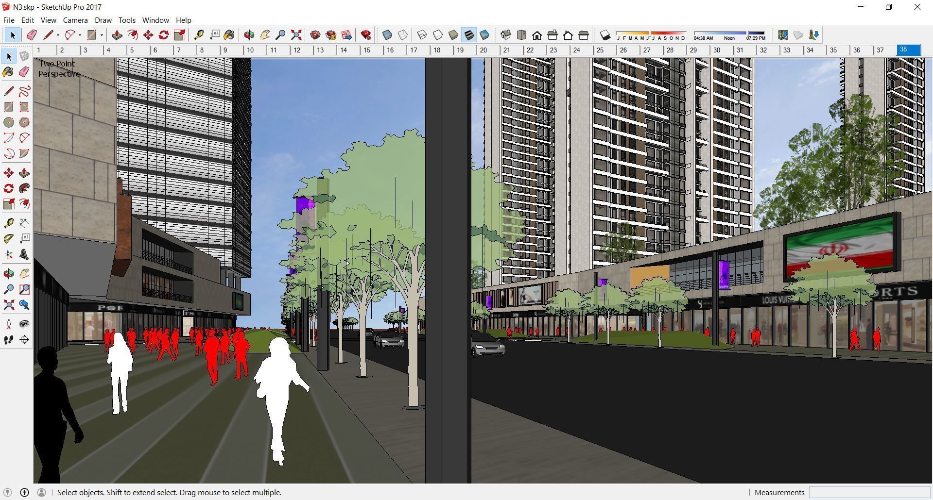 Sketchup Commercial Complex N3 3D model | CGTrader