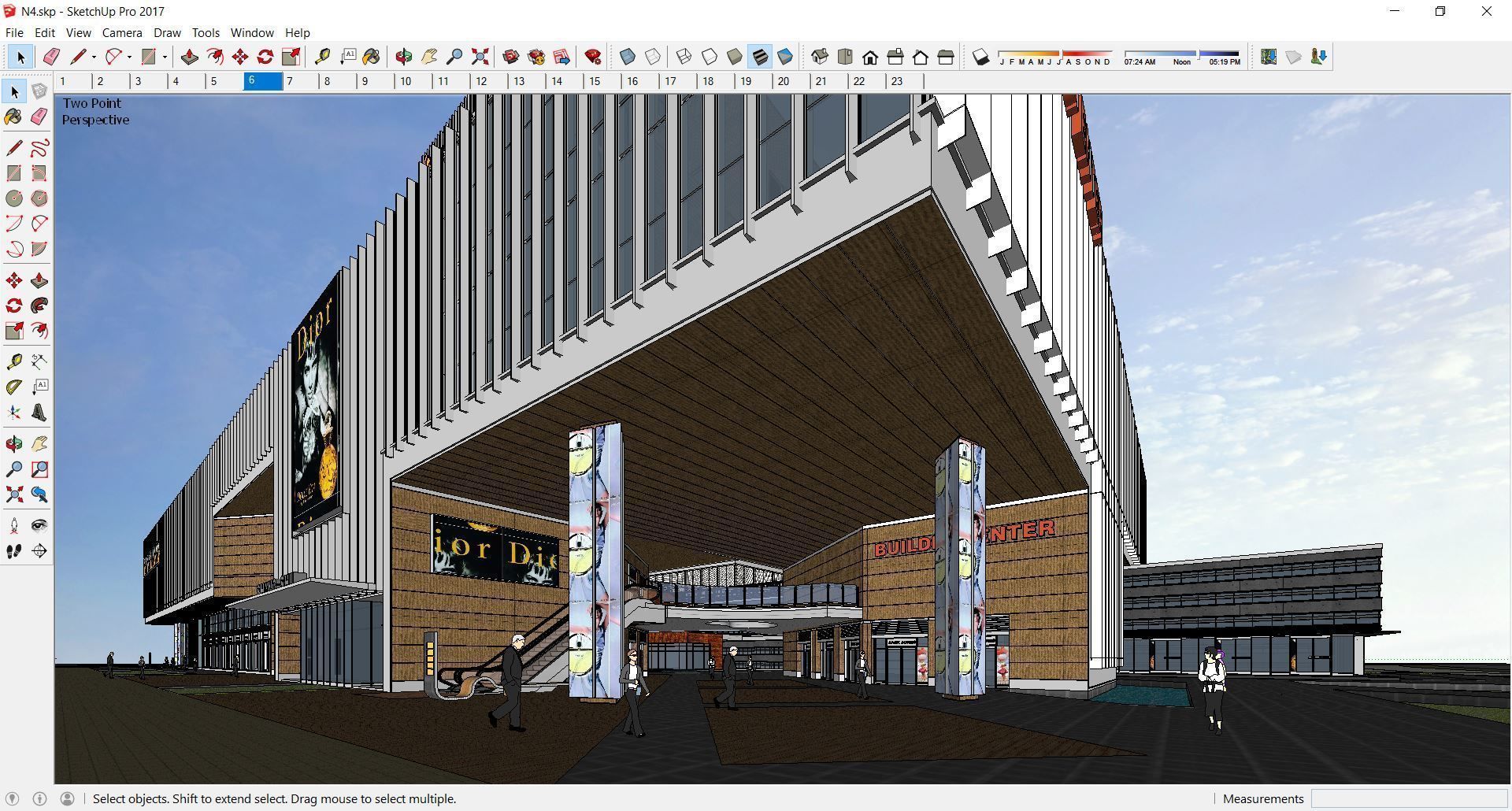 Sketchup Commercial Complex N4 3D model | CGTrader
