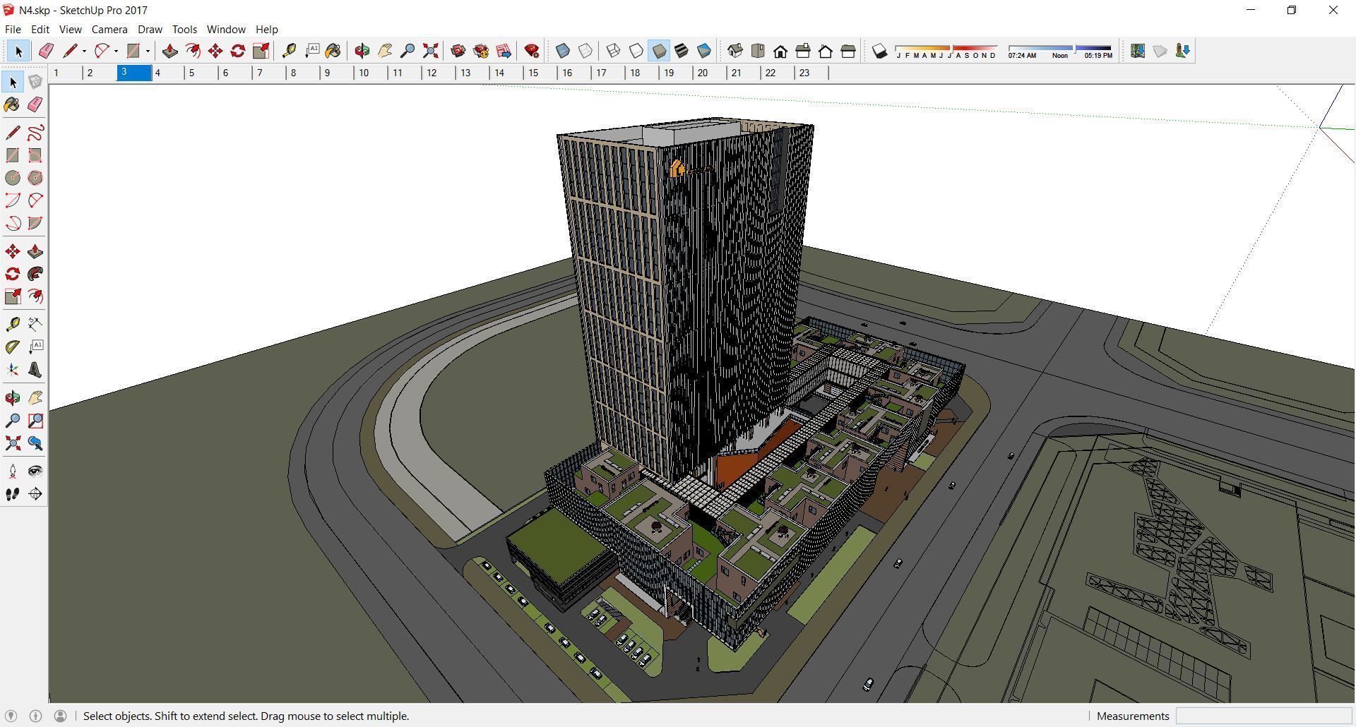 Sketchup Commercial Complex N4 3D model | CGTrader