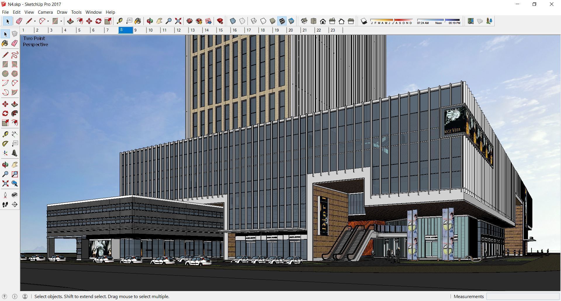 Sketchup Commercial Complex N4 3D model | CGTrader