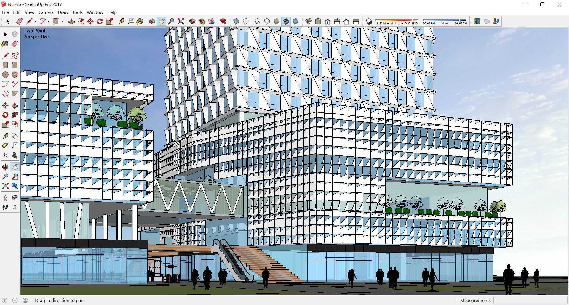 Sketchup Commercial Complex N5 3D model | CGTrader