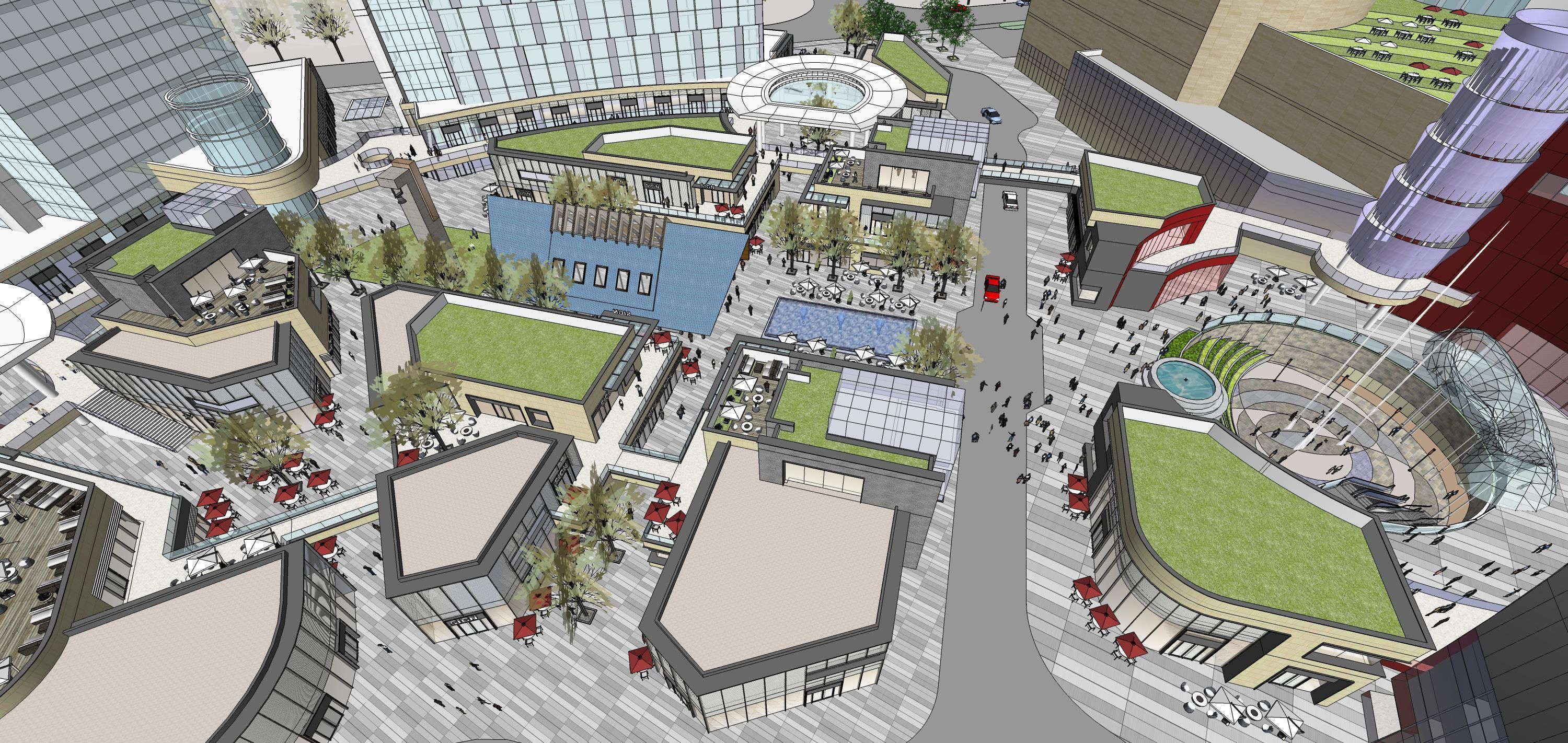 Sketchup Commercial Complex PP2 3D model | CGTrader