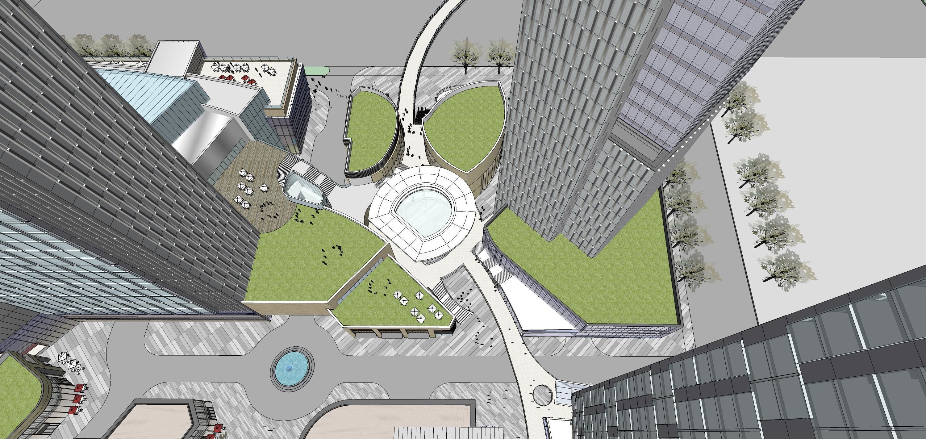 Sketchup Commercial Complex PP2 3D model | CGTrader