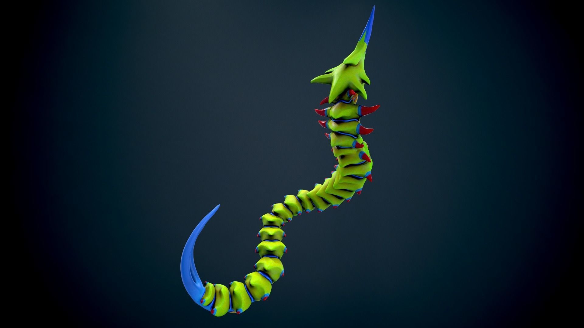 3D model Giant worm 2 VR / AR / low-poly | CGTrader