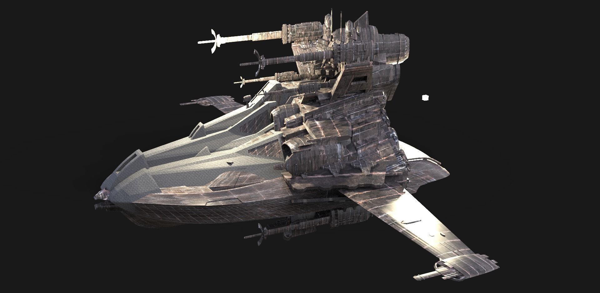 Spaceship Grand reaper 4 3D model | CGTrader