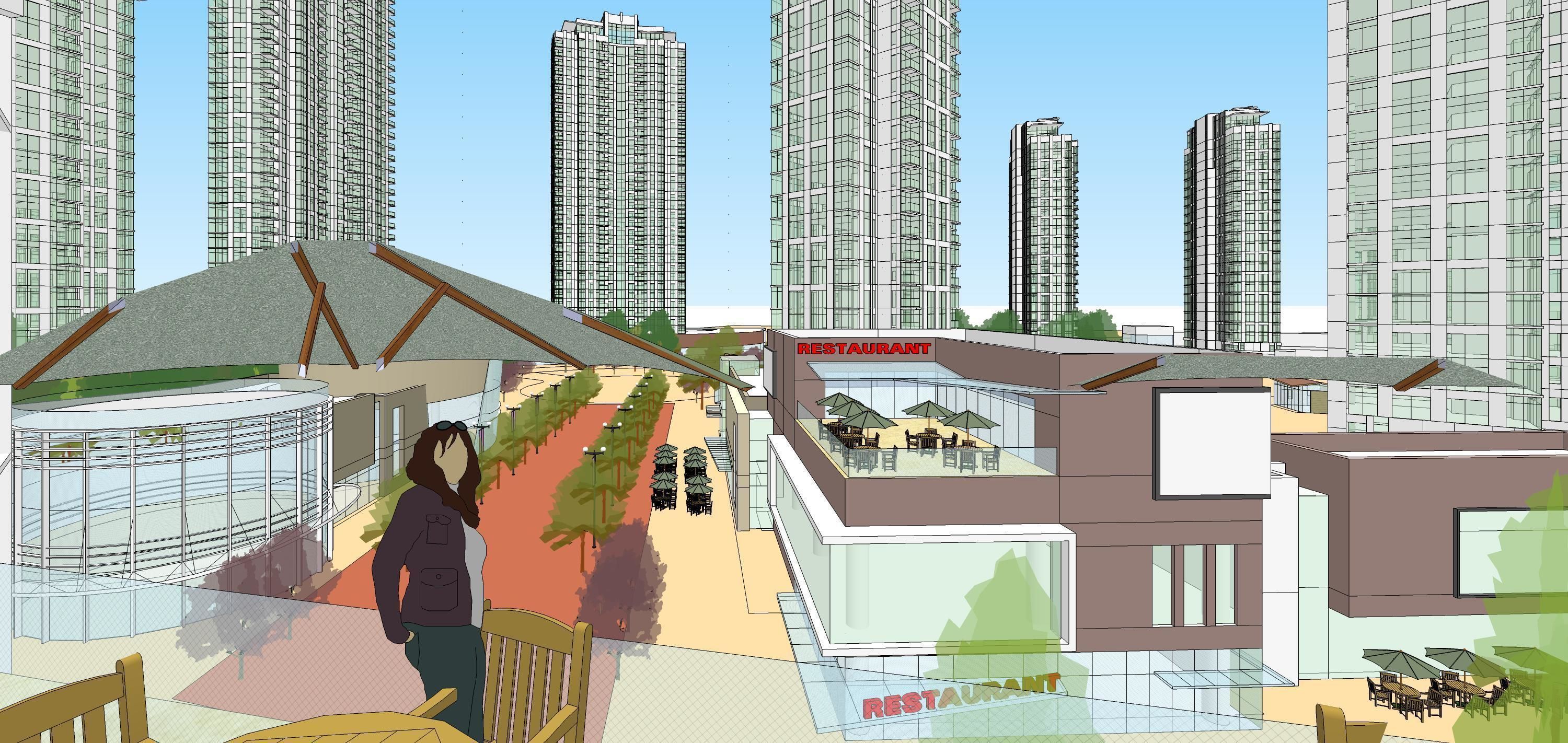 Sketchup Commercial Complex S2 free 3D model | CGTrader