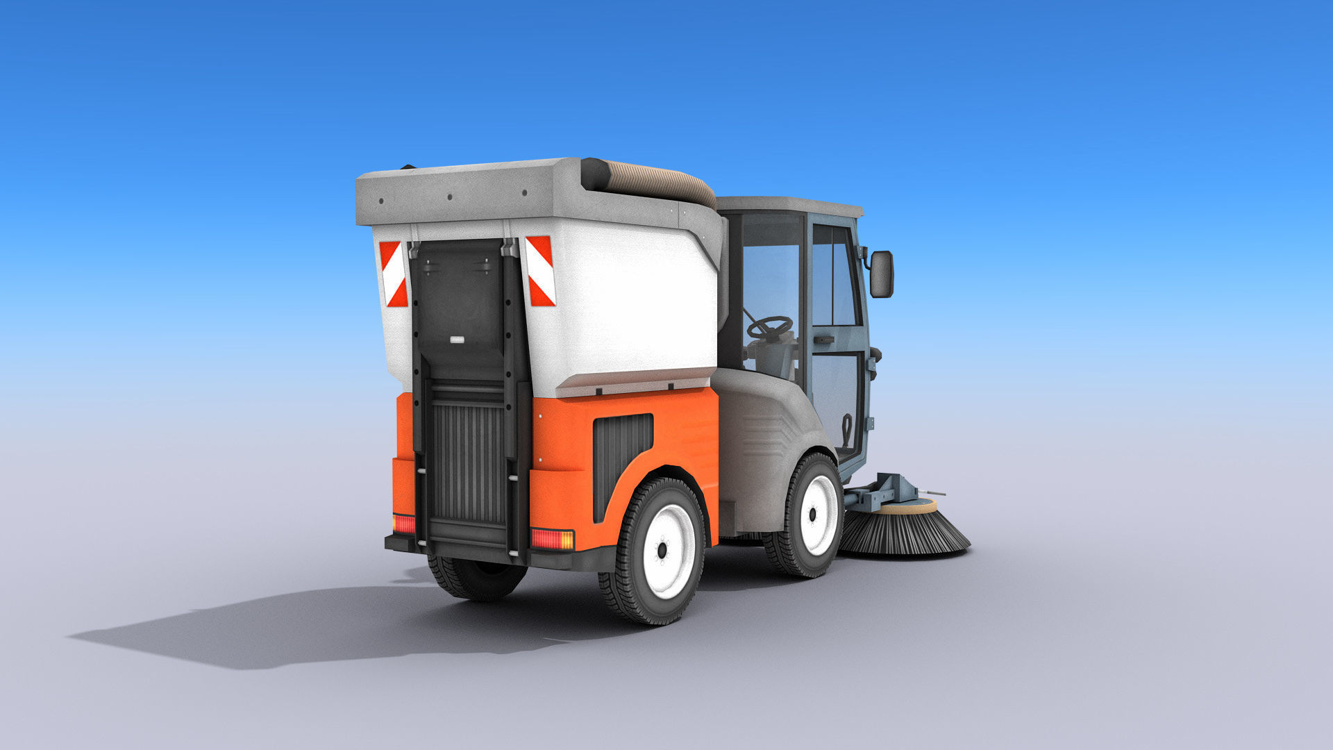 3D model Street Sweeper VR / AR / low-poly | CGTrader