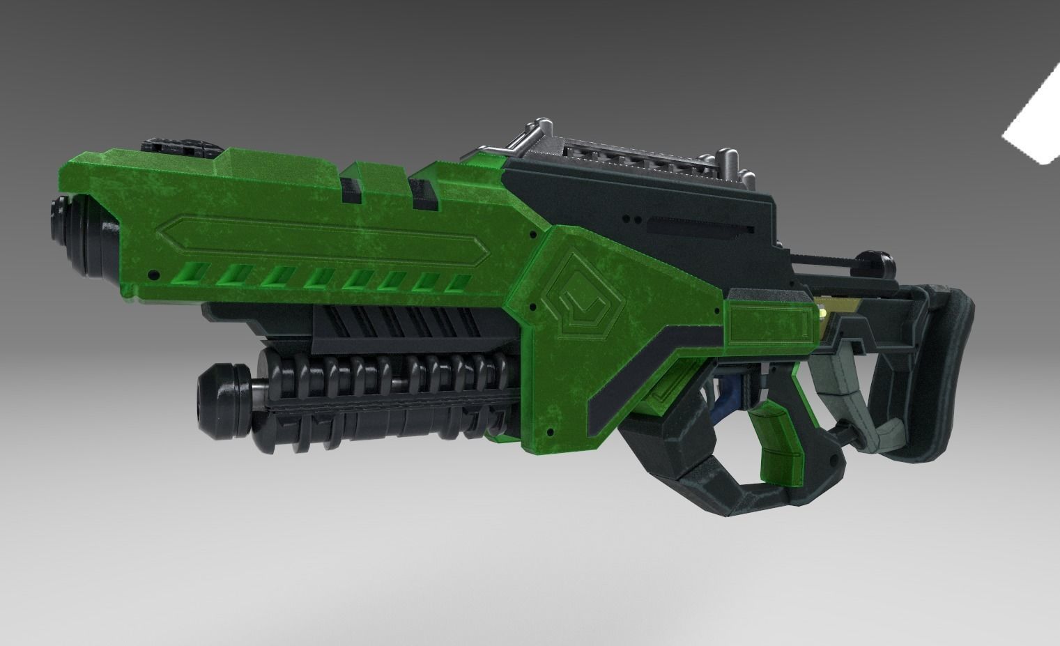 3D model Sci-Fi Rifle Gun - Low poly VR / AR / low-poly | CGTrader