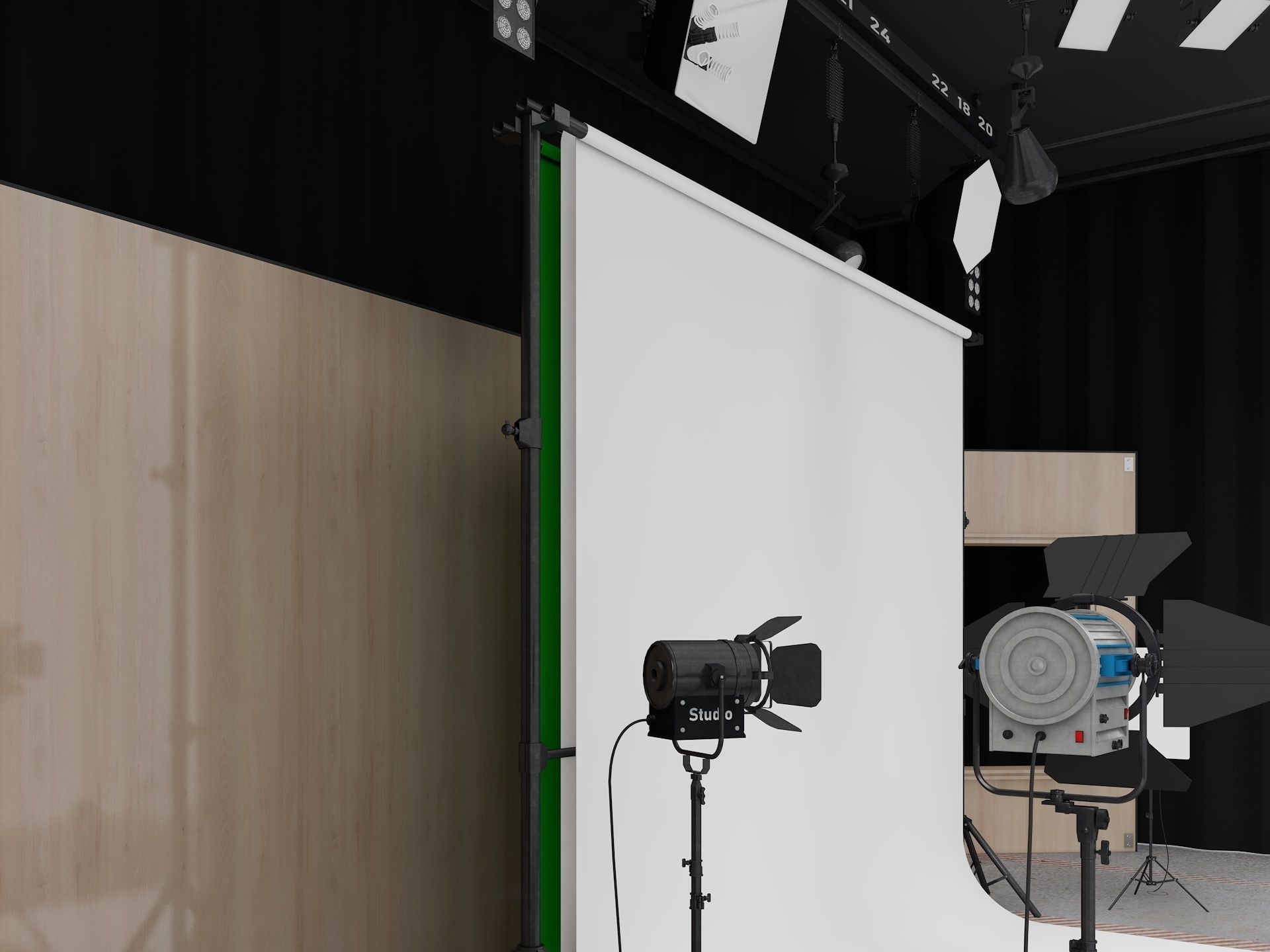 Photography Studio Scene 3D model | CGTrader