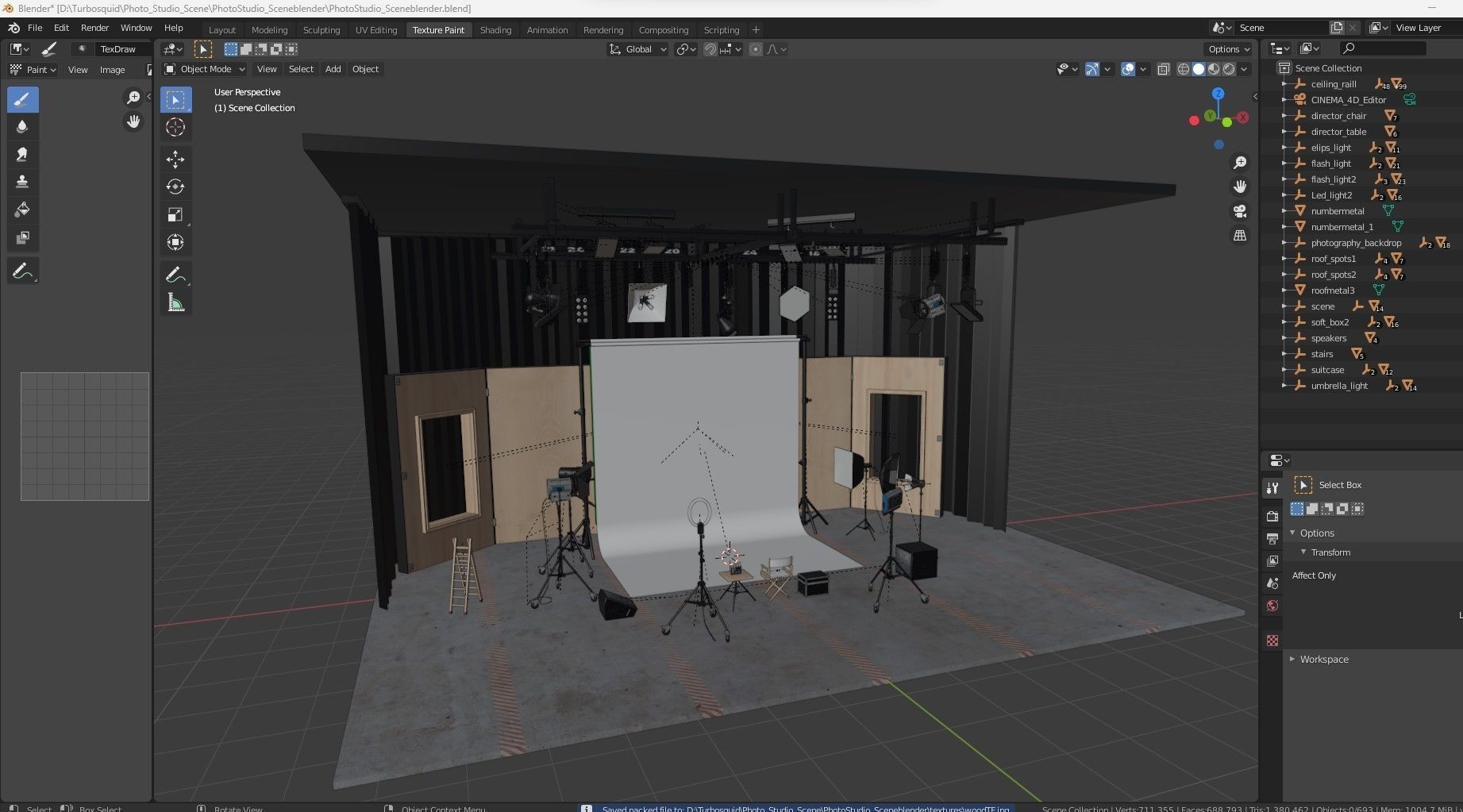 Photography Studio Scene 3D model | CGTrader