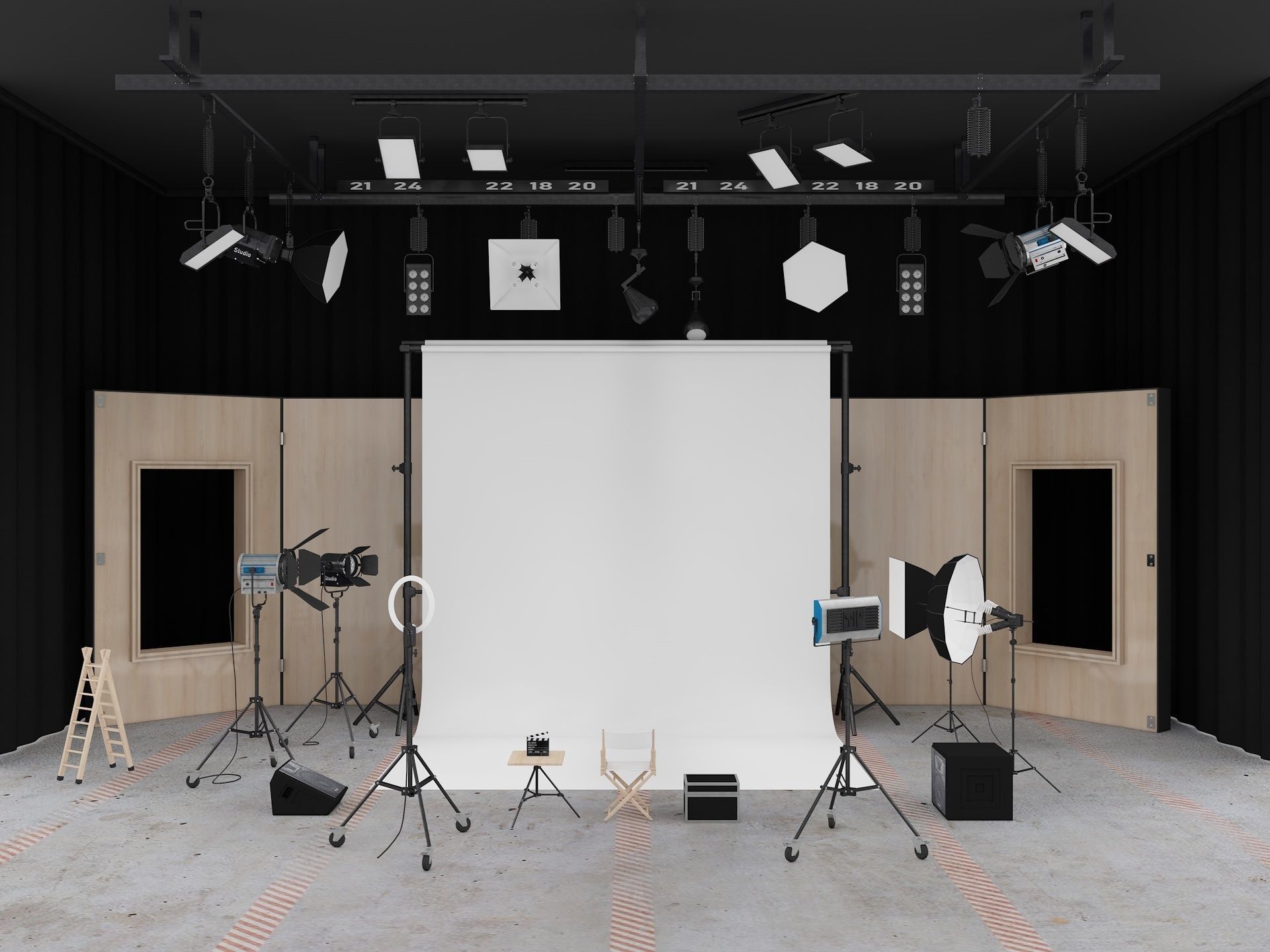 Photography Studio Scene 3D model | CGTrader