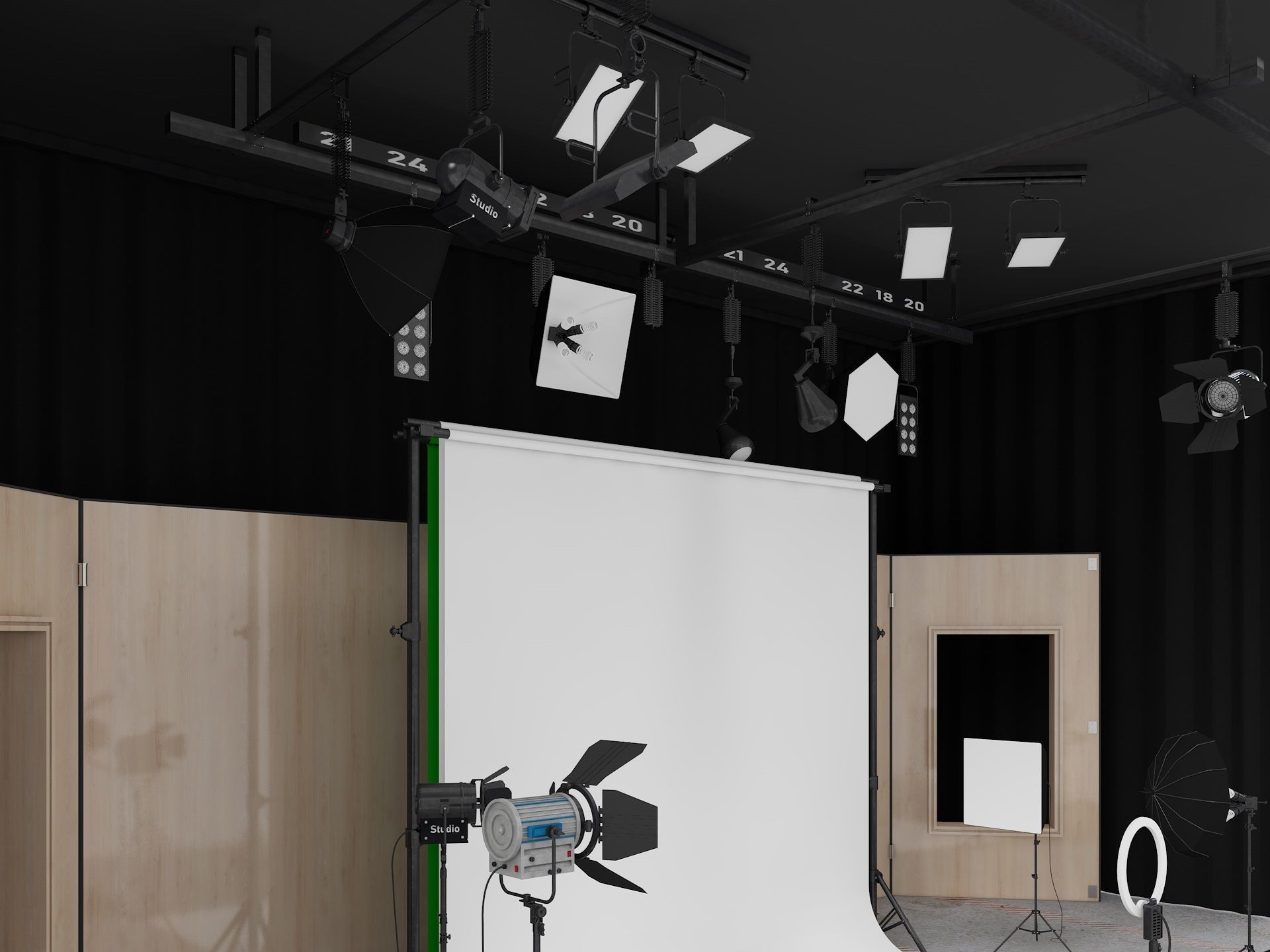 Photography Studio Scene 3D model | CGTrader