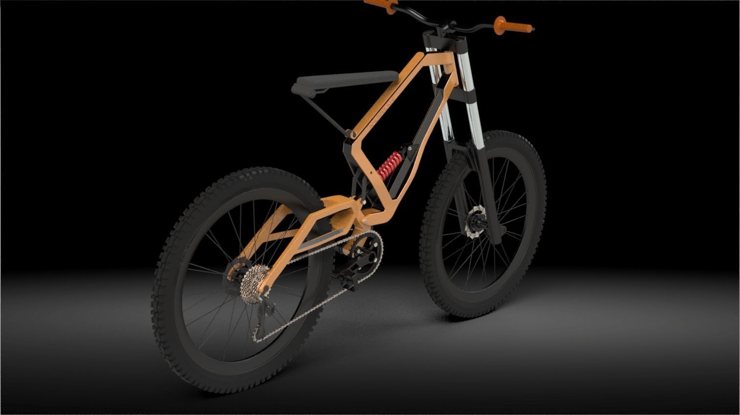 Design downhill bike 3D model | CGTrader