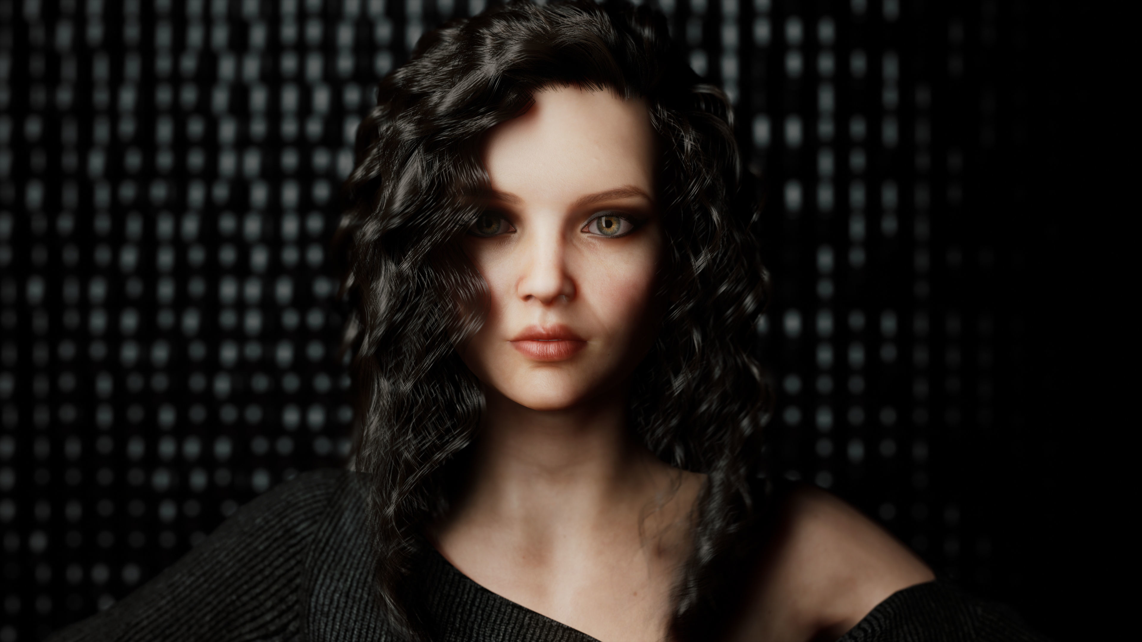 3D model Rigged Female with Facial Blend shapes Unreal Engine and Maya ...