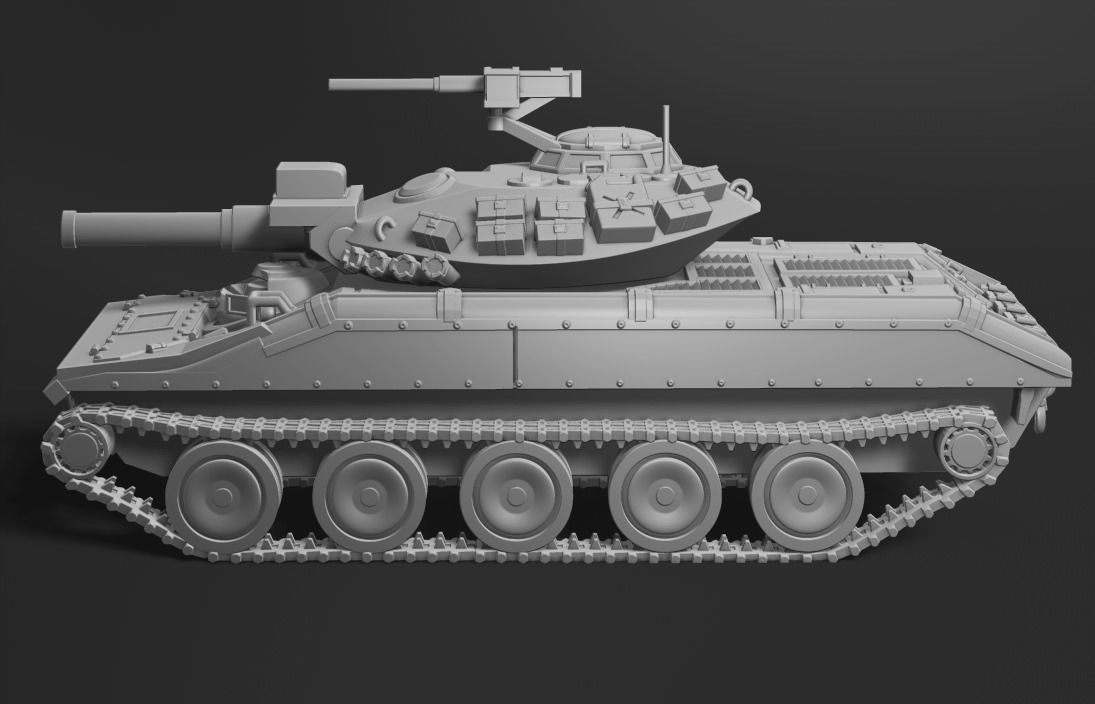 M551 Sheridan Tank 3D model 3D printable | CGTrader
