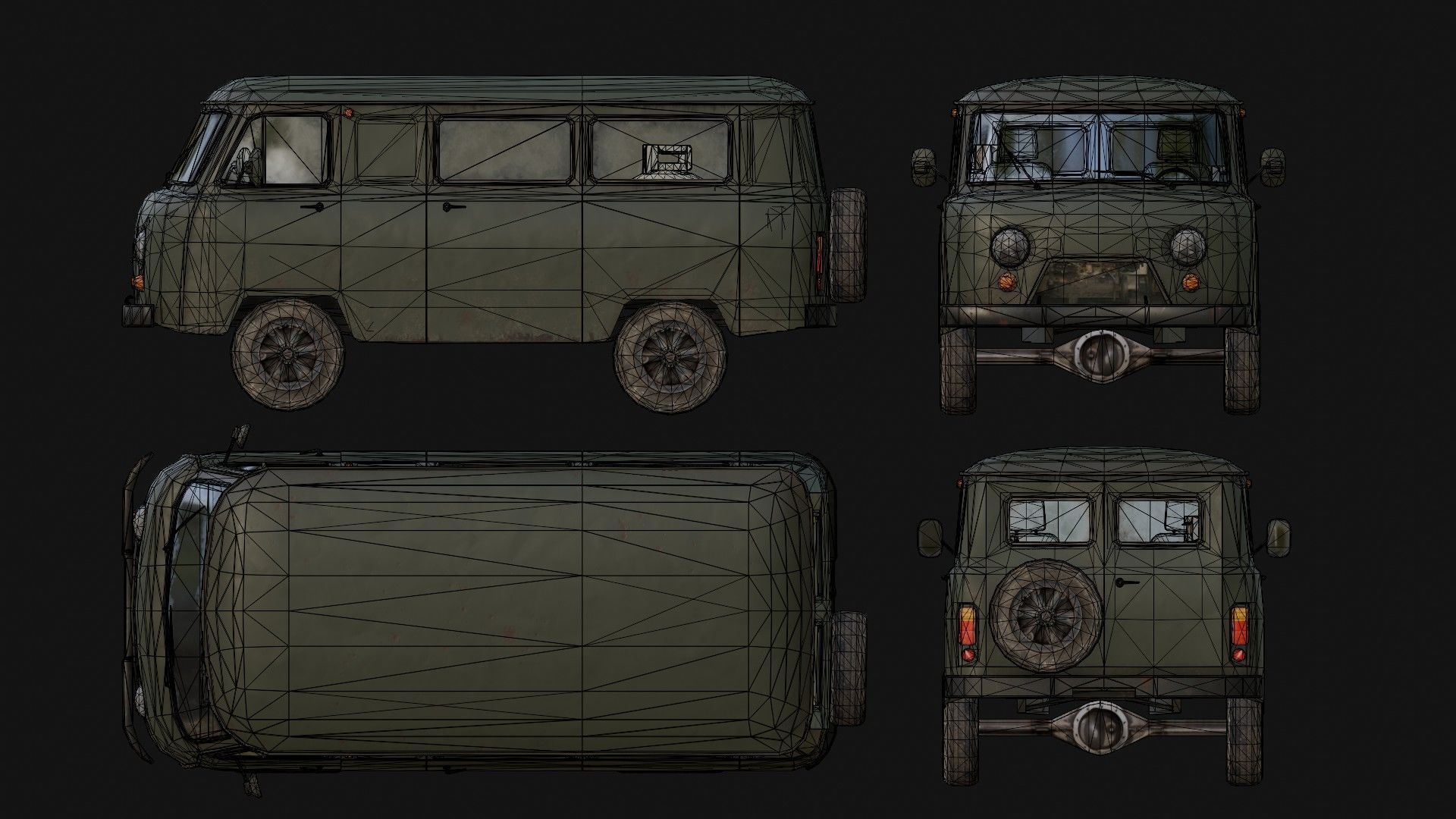 3D model Soviet Van VR / AR / low-poly | CGTrader