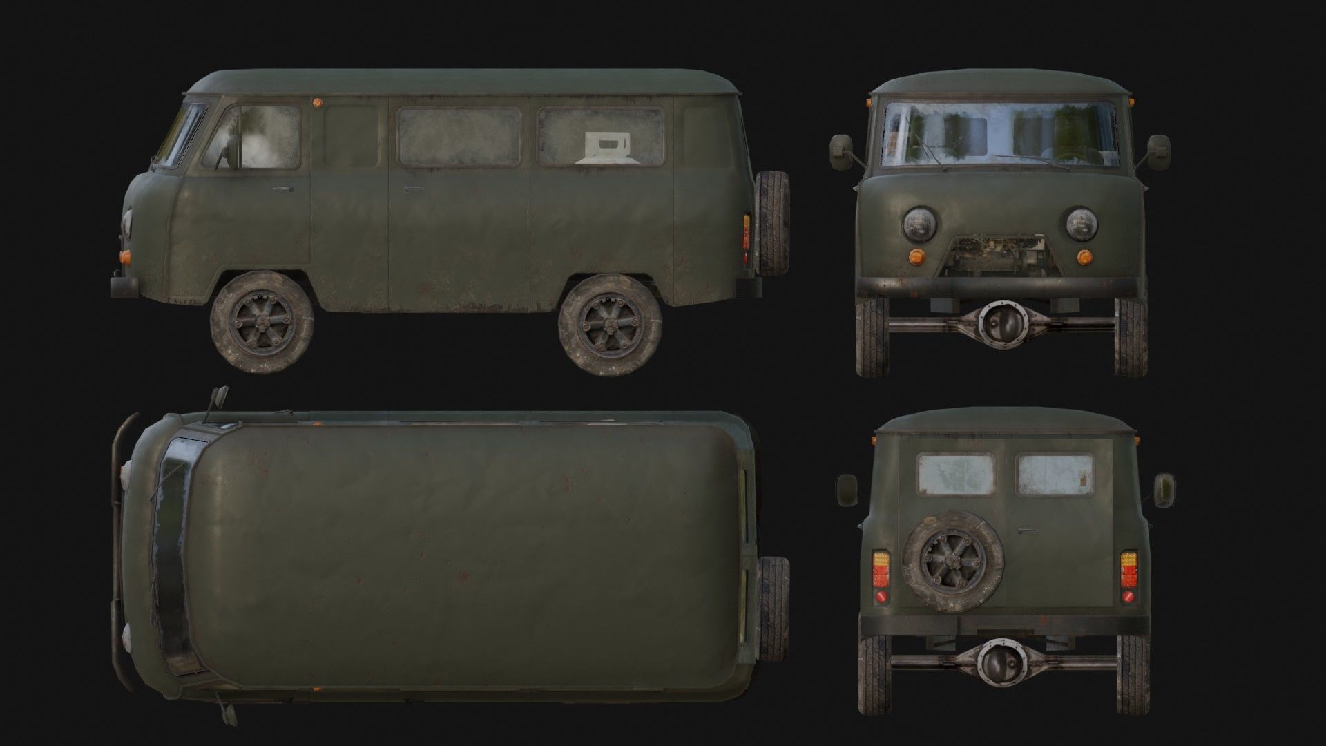 3D model Soviet Van VR / AR / low-poly | CGTrader
