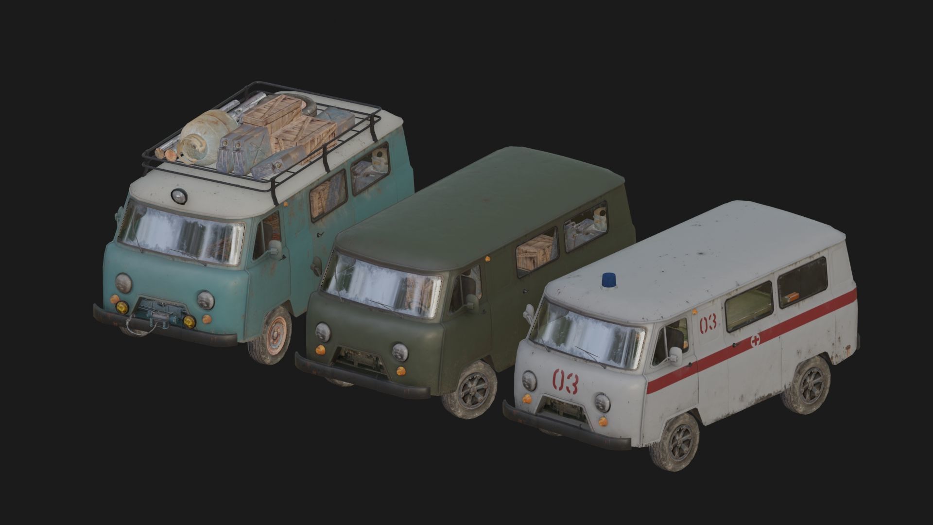 3D model Soviet Van VR / AR / low-poly | CGTrader