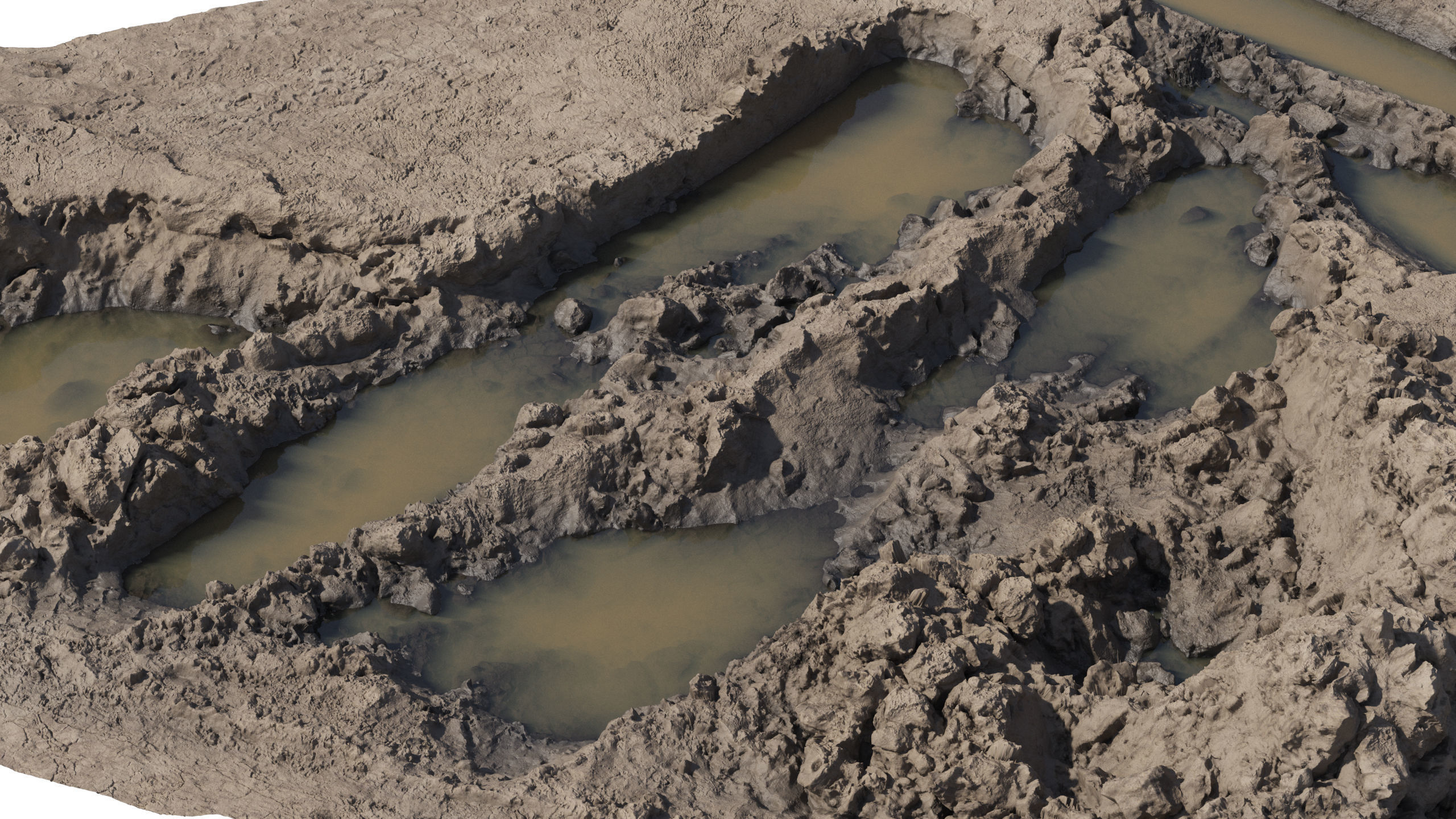 The mud pit 3D model | CGTrader
