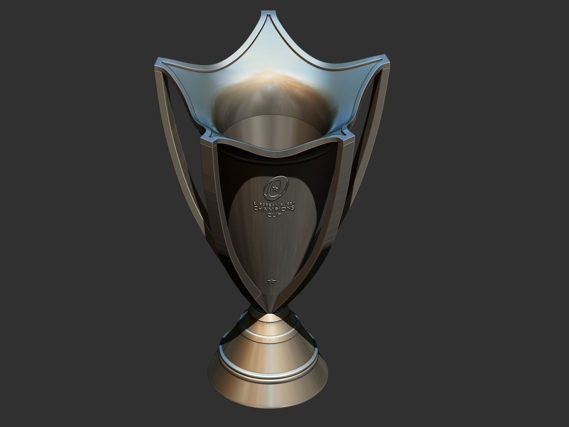 trophy european rugby champion cup-stl-print3d free 3D model 3D ...