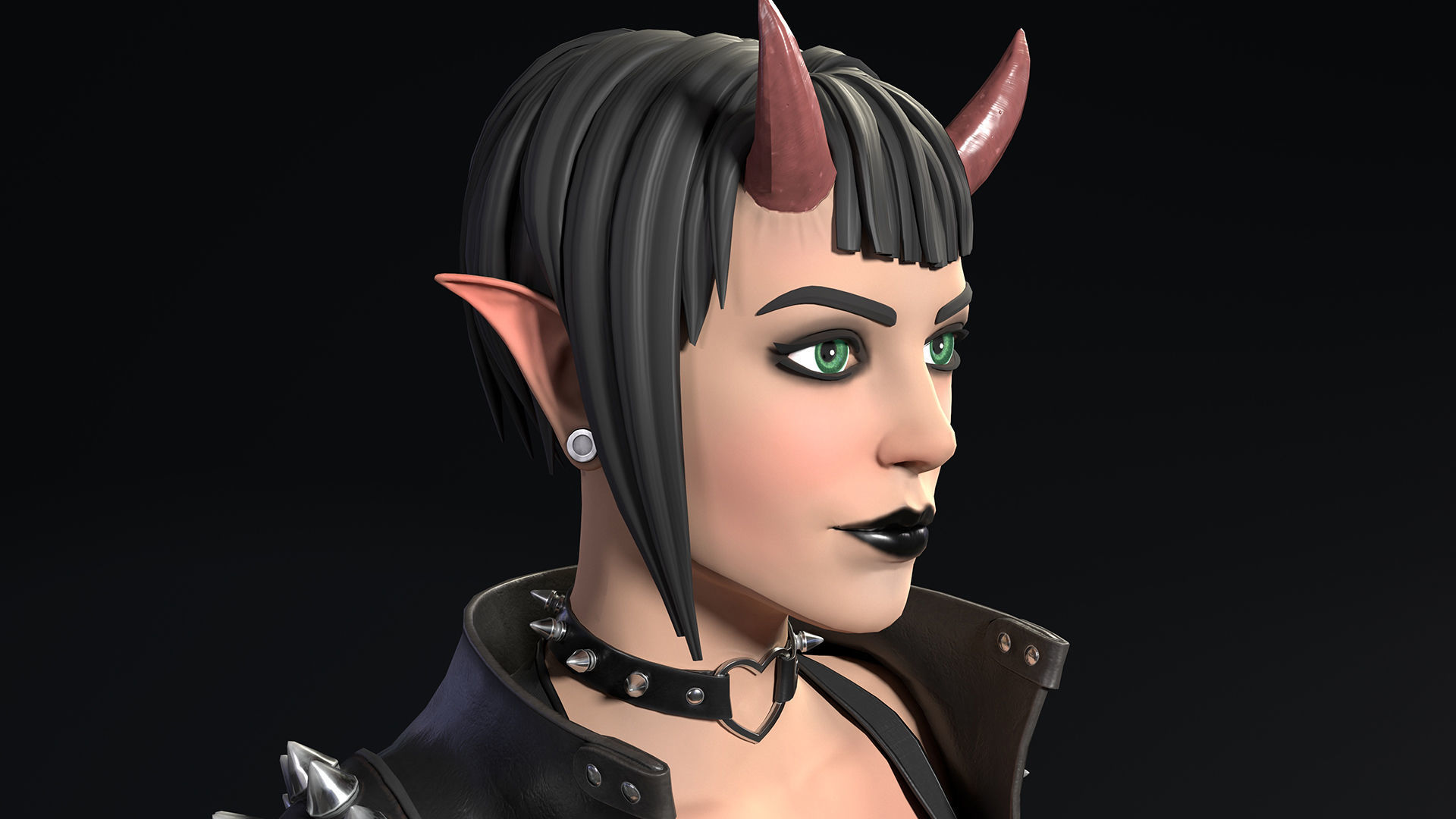 Devil Girl - Free Game Ready free VR / AR / low-poly 3D model rigged | CGTrader