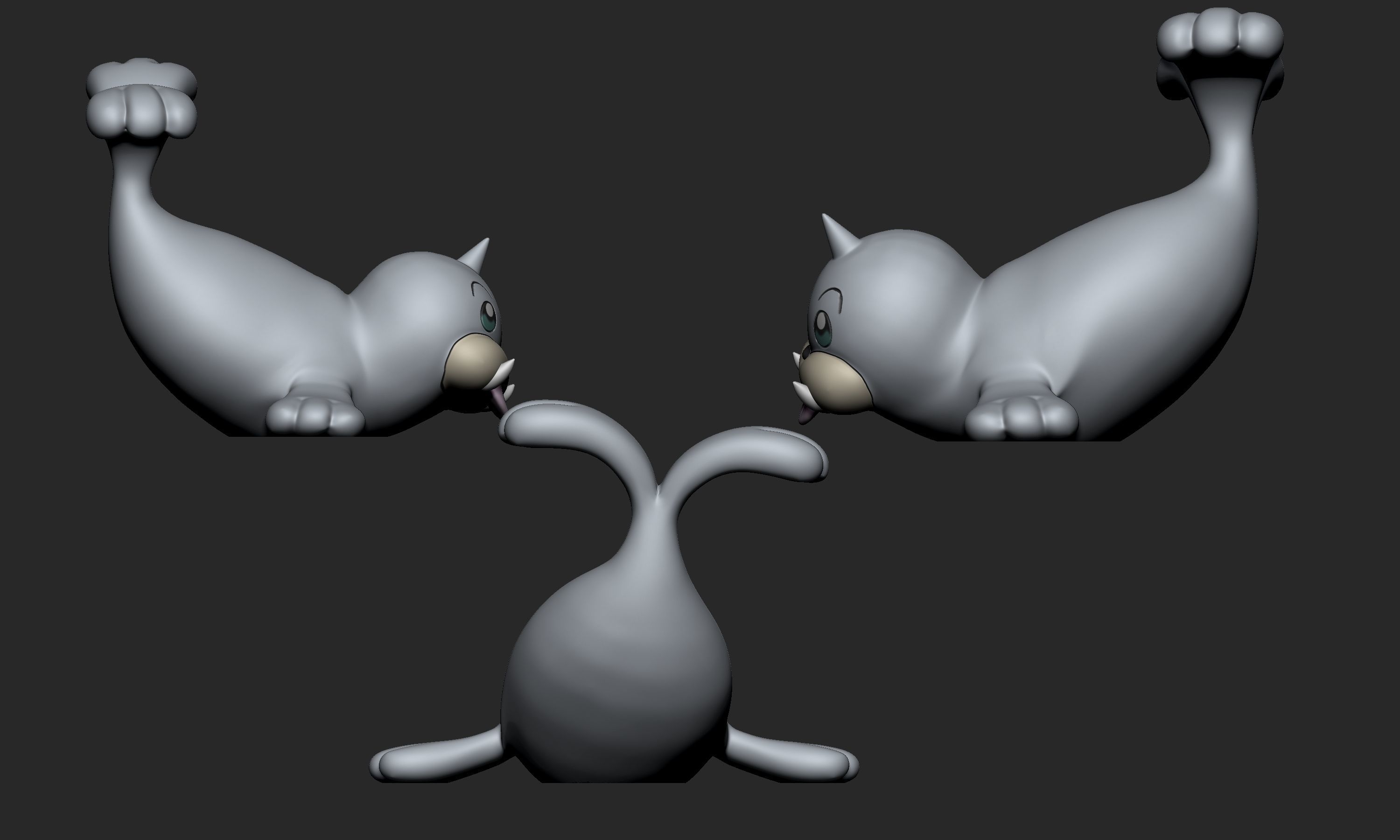 Pokemon - Seel 3D model 3D printable | CGTrader