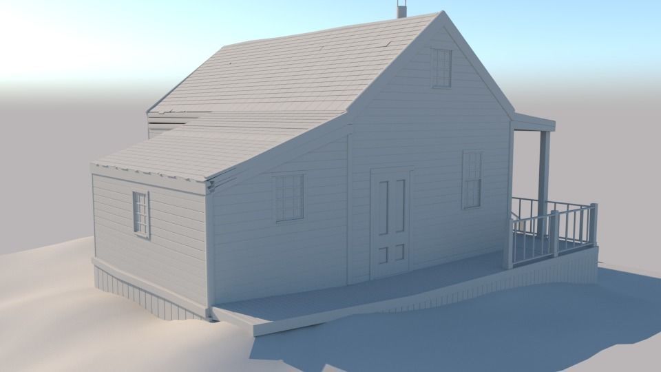 old house free 3D model | CGTrader