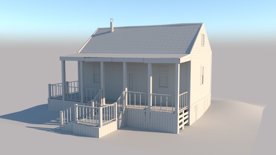 old house free 3D model | CGTrader