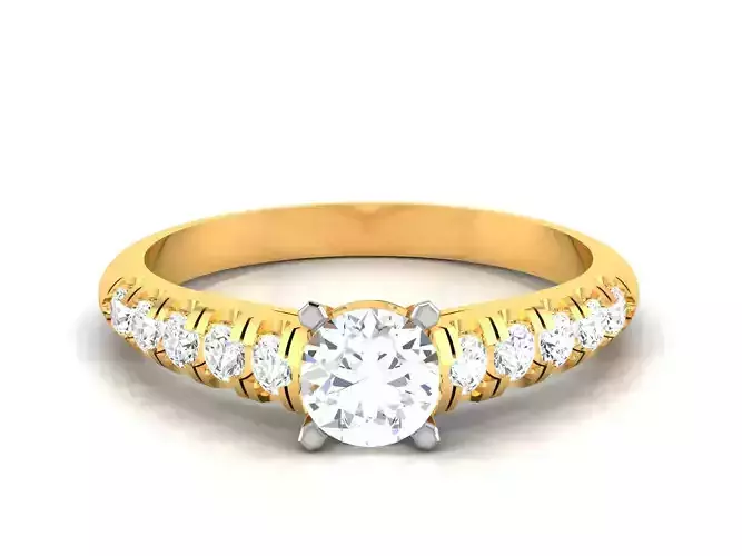 Solitaire Ring 3dm Render Detail 3D model 3D printable | CGTrader