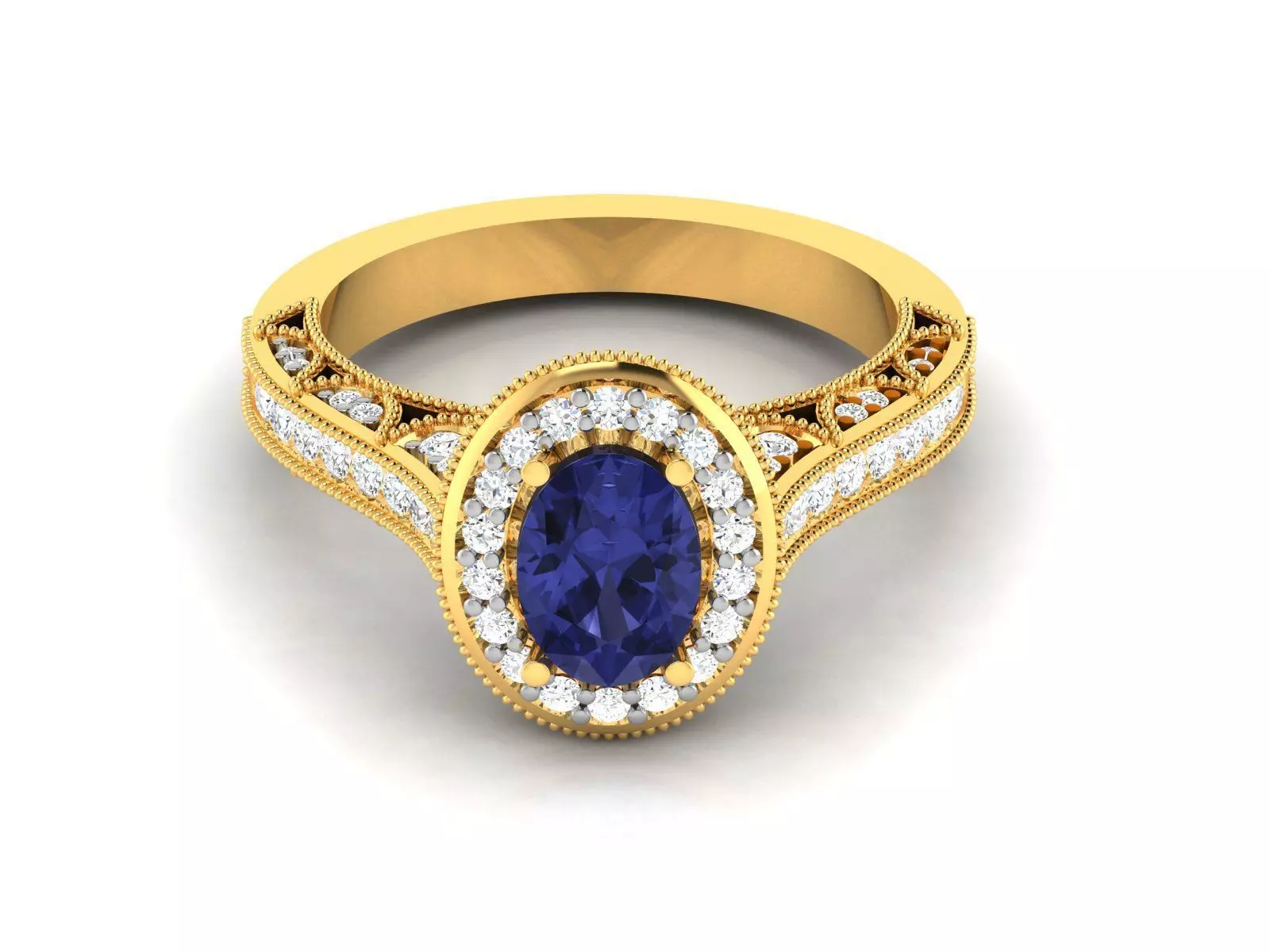 Solitaire Engagement Ring 3dm Render Detail 3D model 3D printable ...