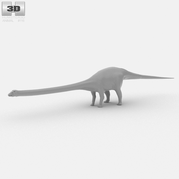 Diplodocus Diplodocus Longus 3D Model Game ready .max .obj .3ds .fbx ...